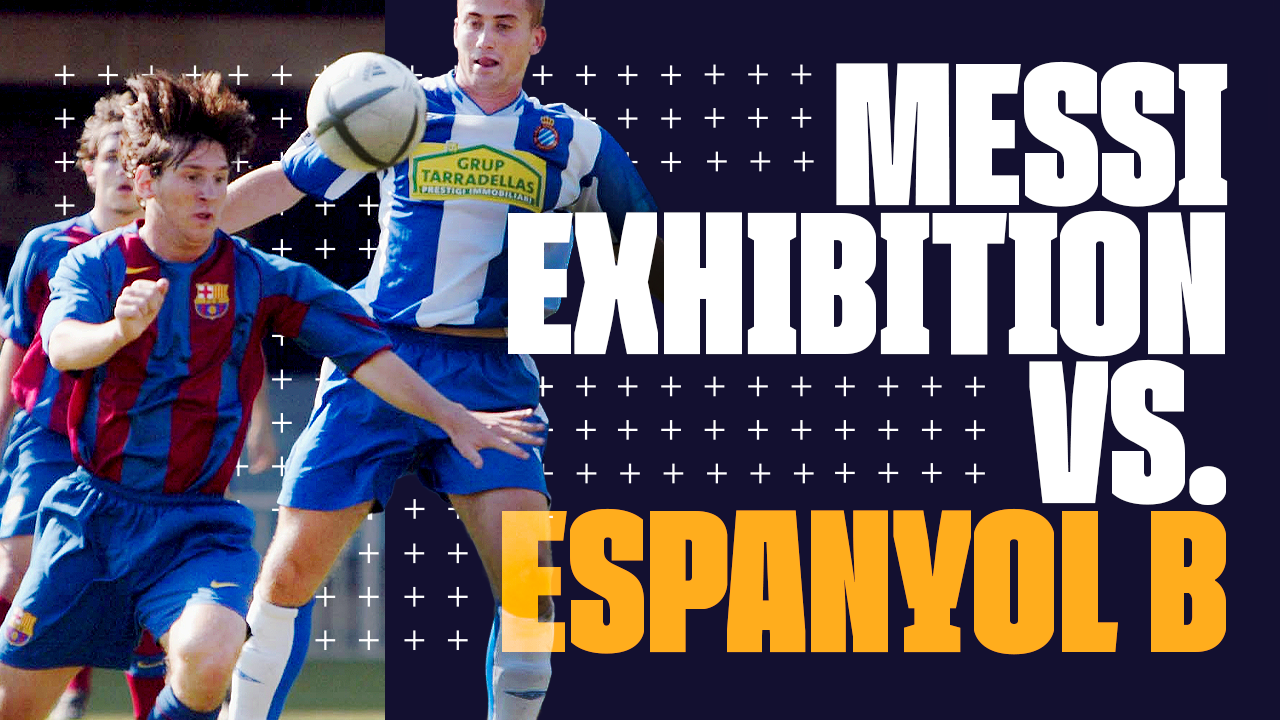 La exhibición de Messi con el Barça B ante el Espanyol
