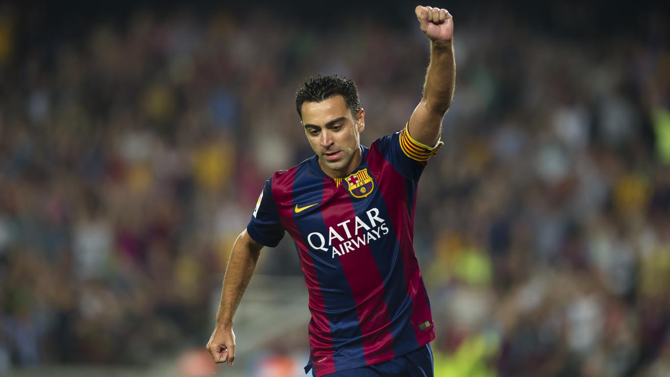 Xavi, ídolo de corazón azulgrana