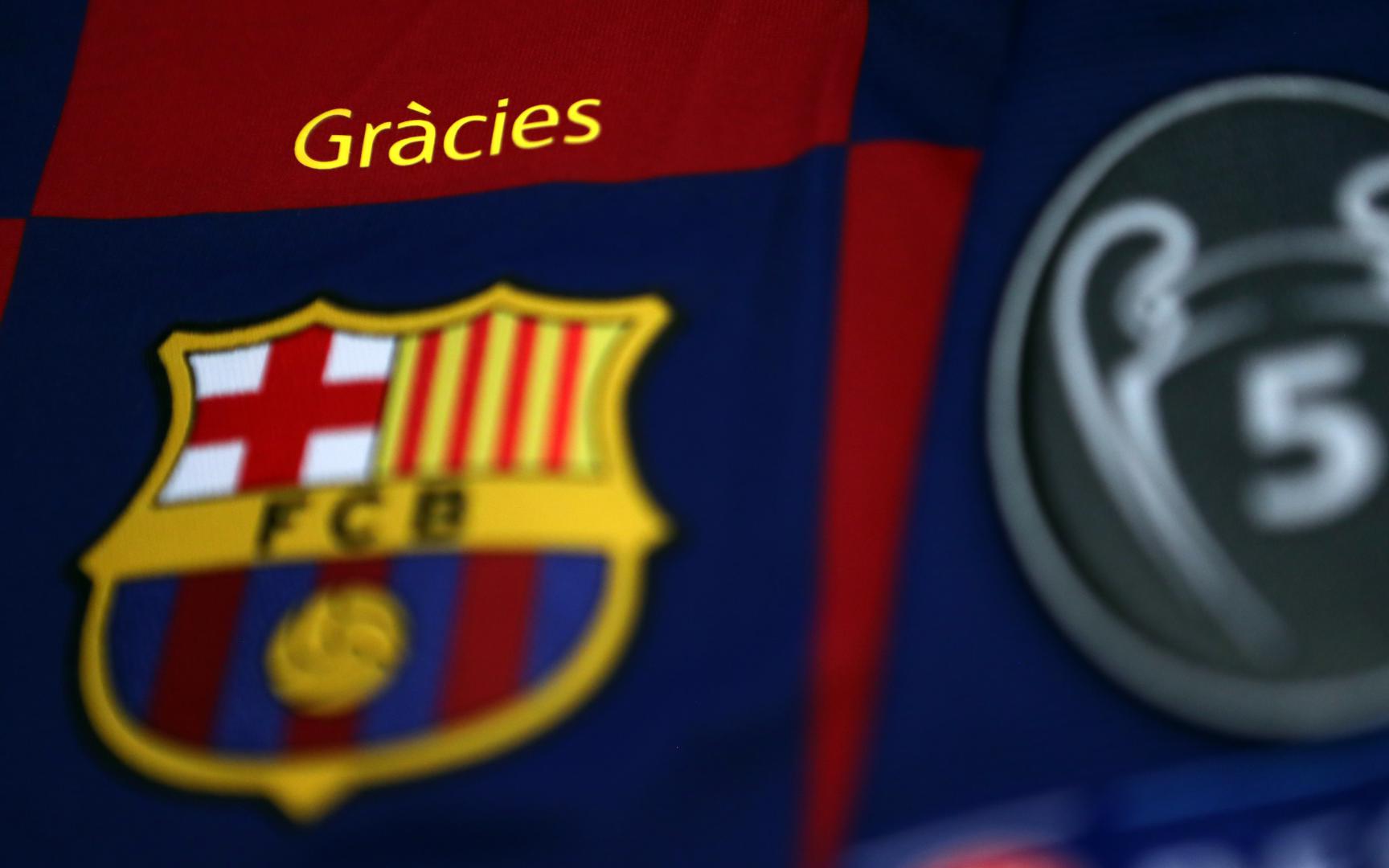 ‘Gràcies’, the message on the Barça shirt