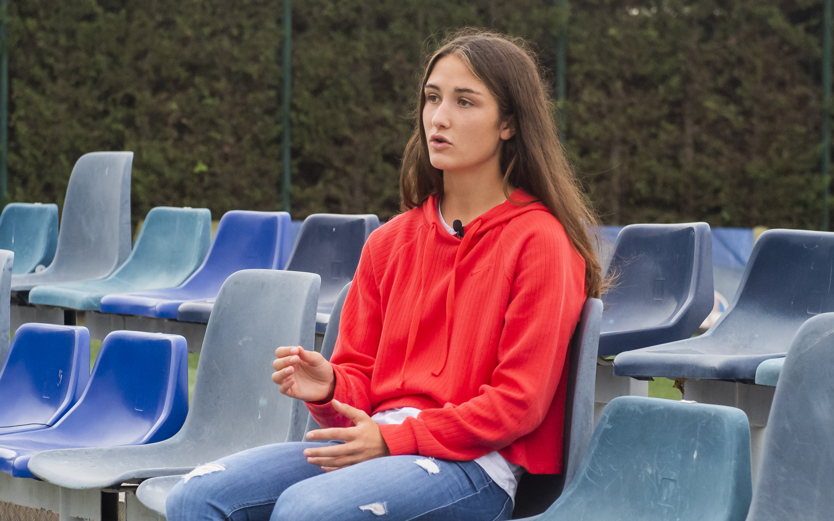 Las fotos de la entrevista a Laia Codina, Bruna Vilamala y Jana Fernàndez