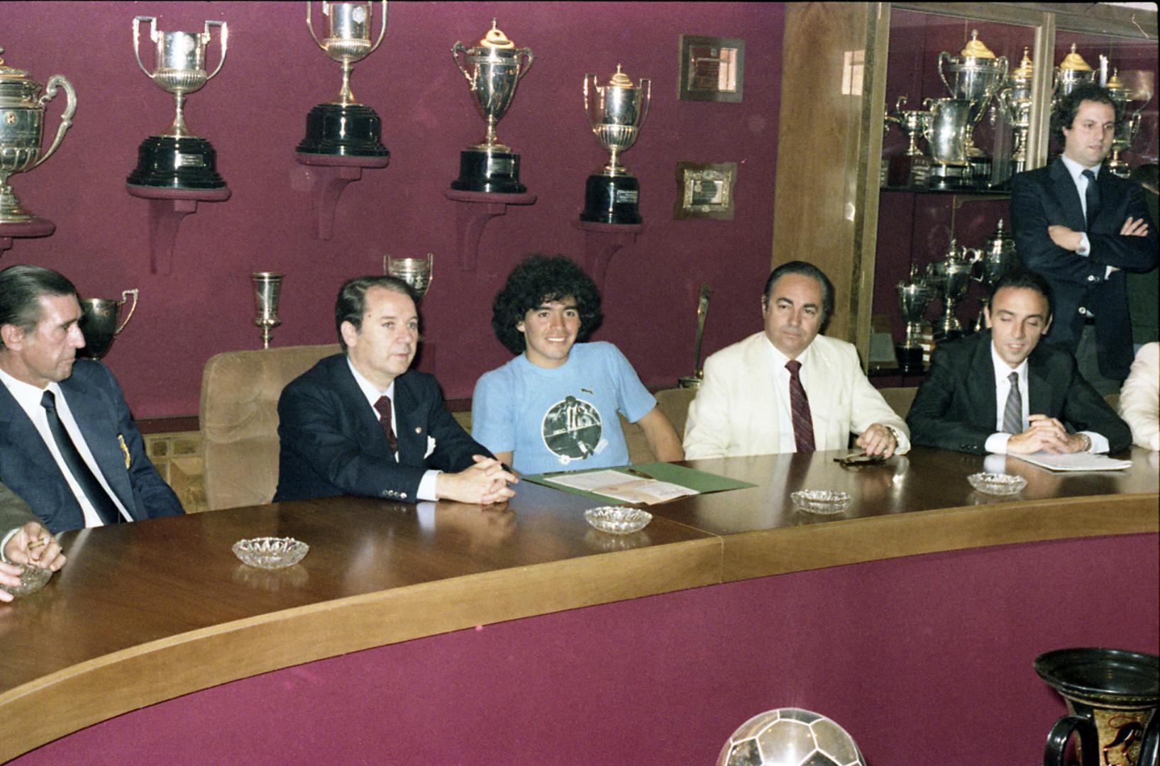 Maradona's time at Barça, in pictures