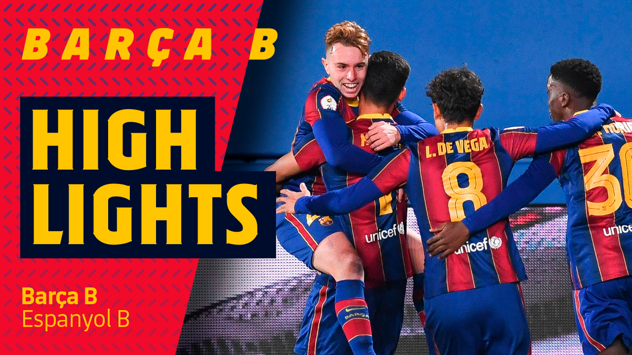Resumen | Barça B 2-1 Español B