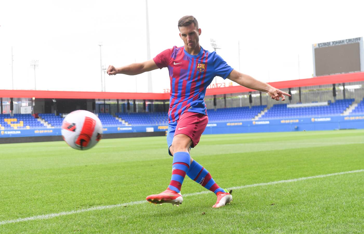 El primer día de Ángel Rodado como azulgrana (30-08-21)