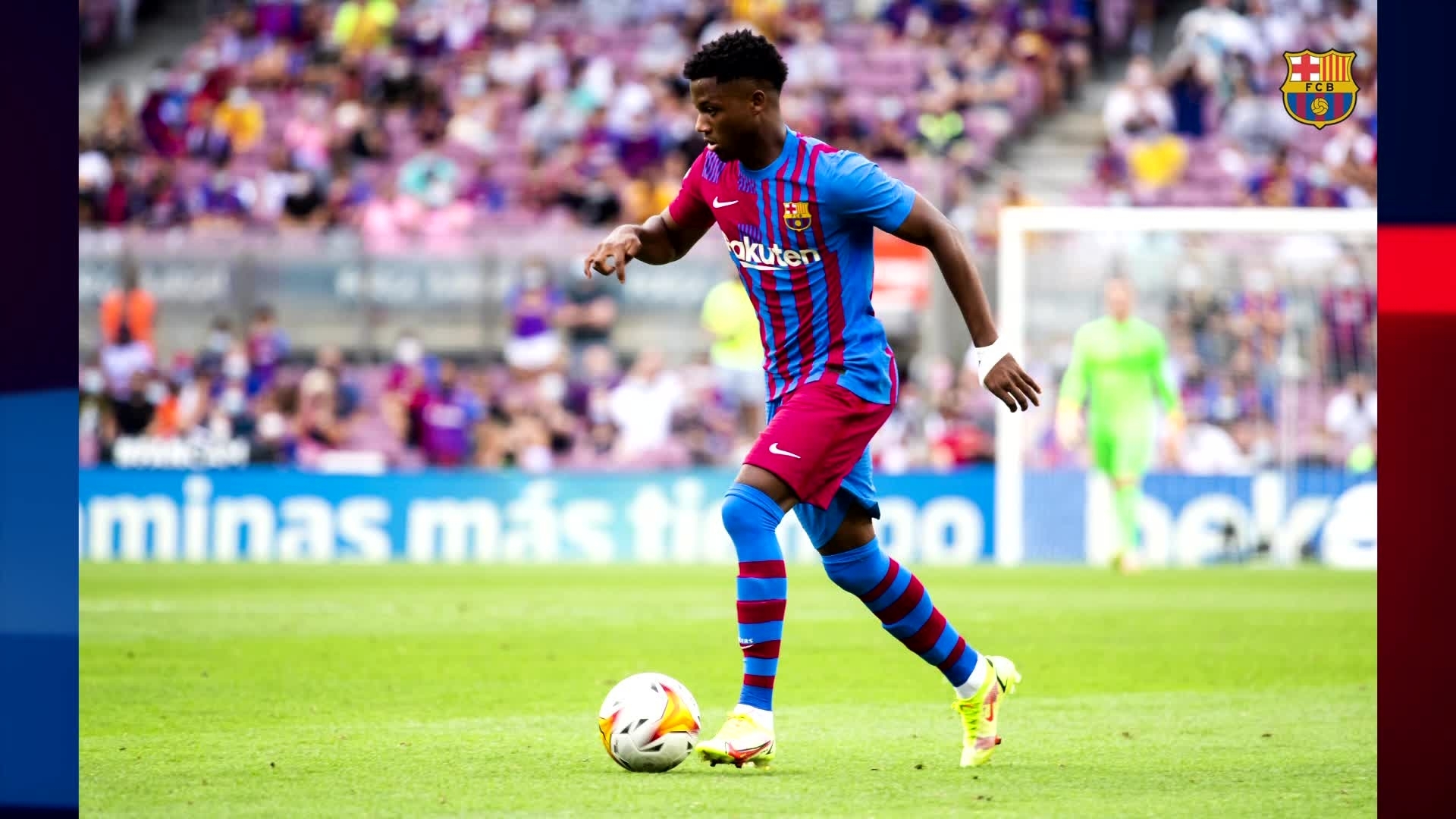 The sound of Ansu Fati's goal