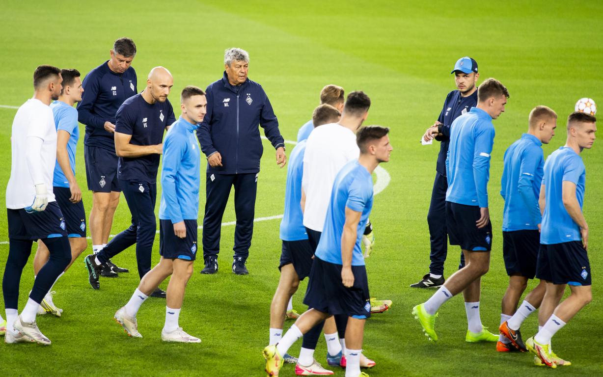 Així ha estat l'entrenament del Dynamo de Kiev al Camp Nou