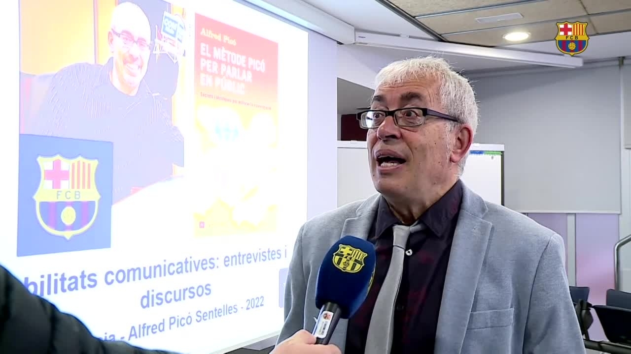 Declaraciones de Alfred Picó en el taller de comunicación en púlbico