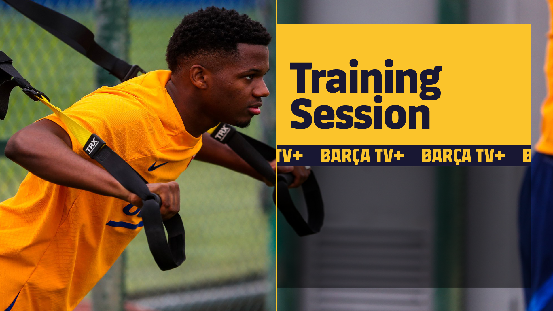 Back on the training pitch