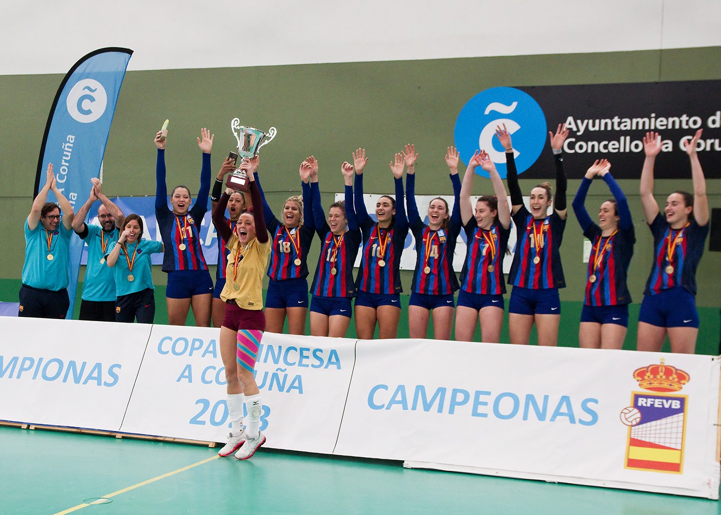 El Barça CVB, campió de la Copa de la Princesa