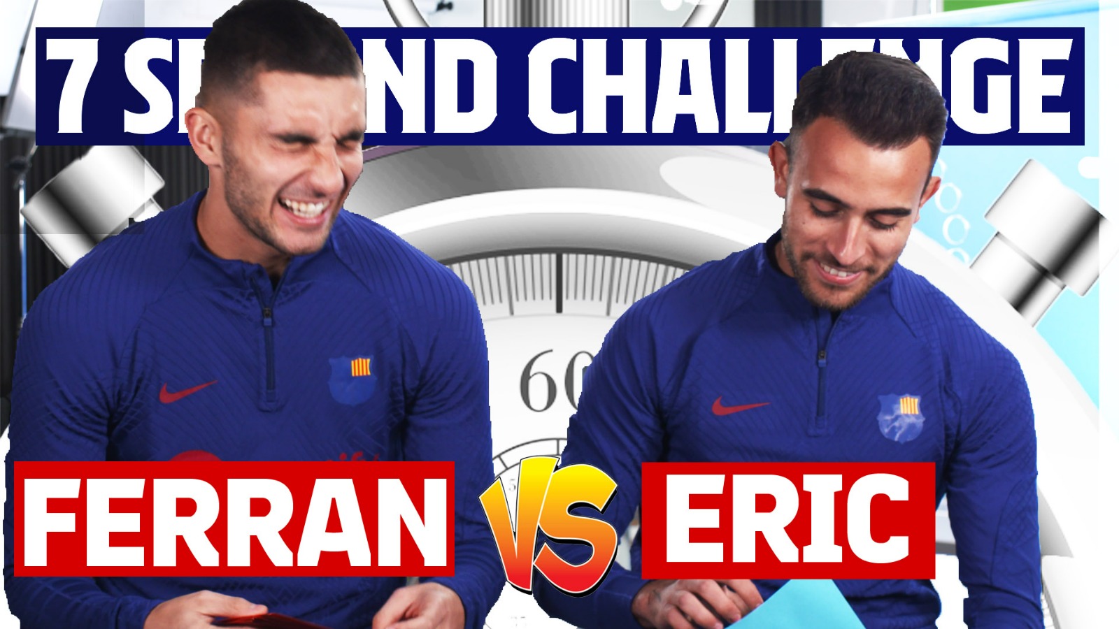 7 Second Challenge: Ferran Torres y Eric Garcia