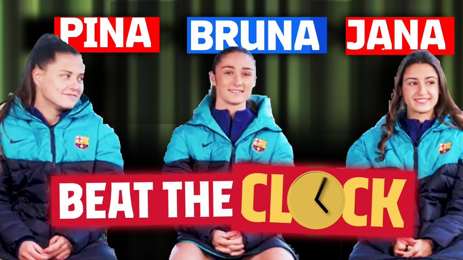 Claudia Pina, Jana Fernández and Bruna Vilamala take the challenge