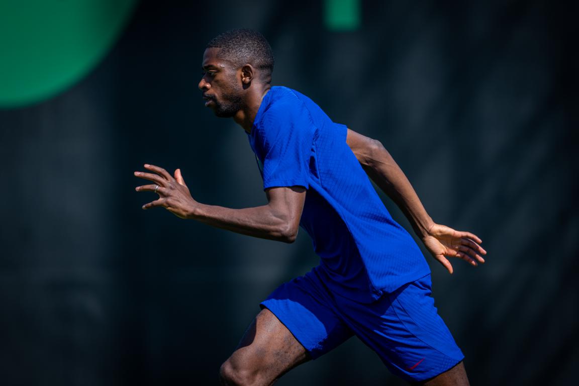 Ousmane Dembélé continues recovery programme