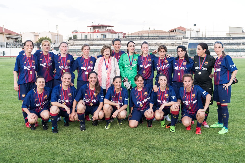 Se cumplen 5 años del primer partido internacional del AJ FCB Femenino