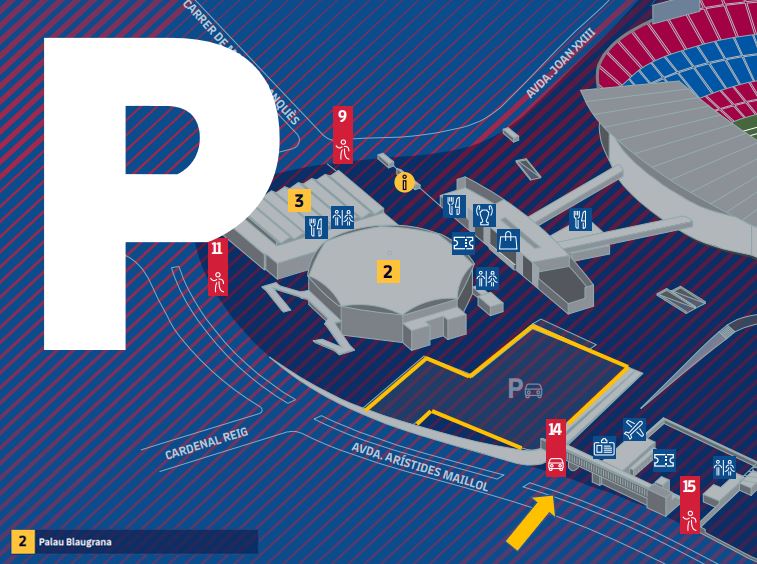 Palau Blaugrana car park