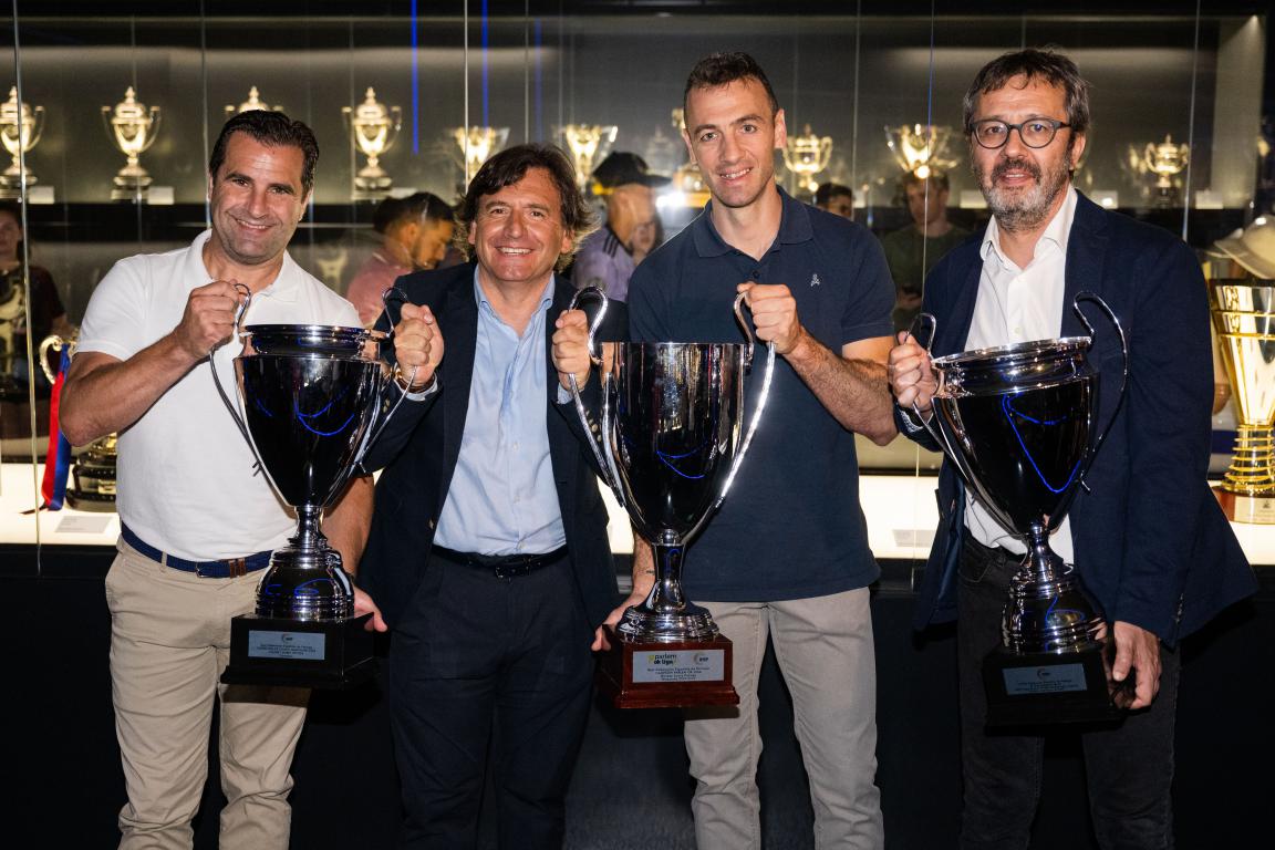 El trofeu de la OK Liga ya está en el Museo del FC Barcelona