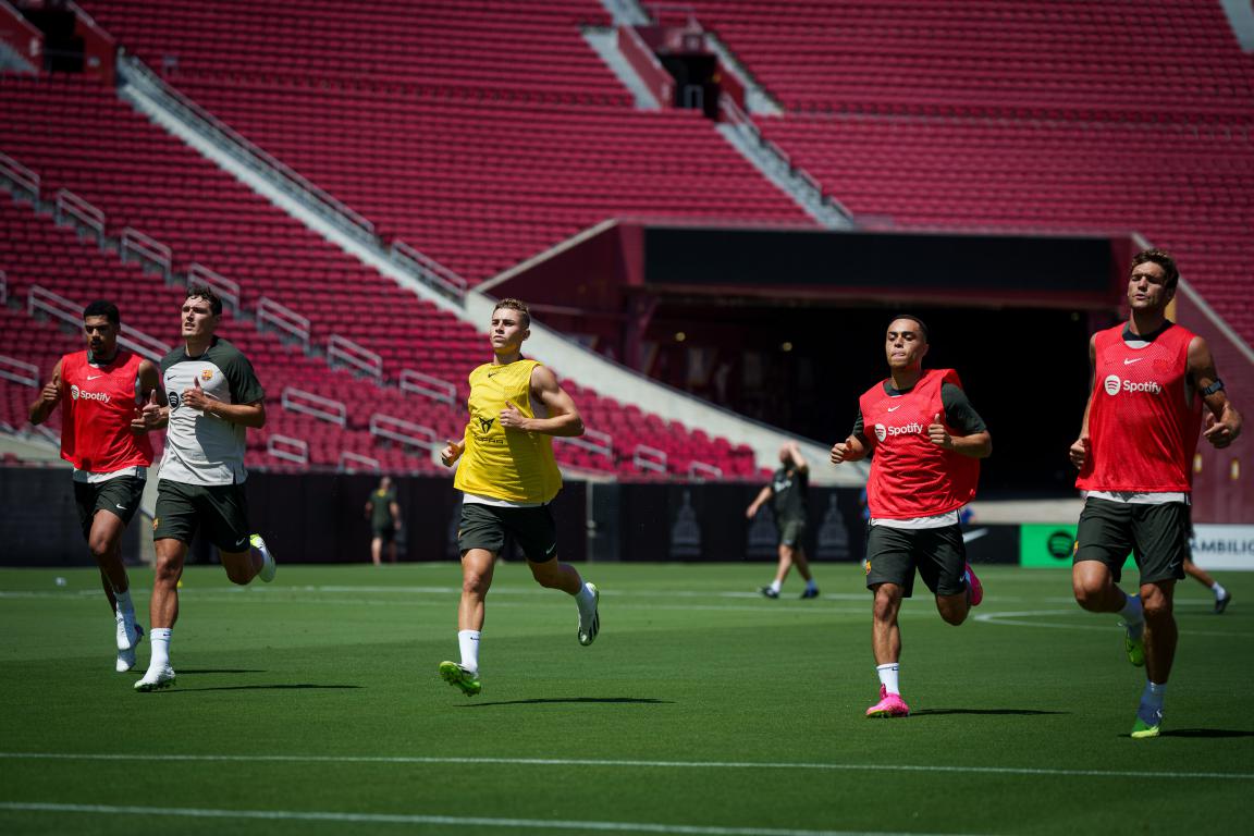 Premier entraînement à Los Angeles