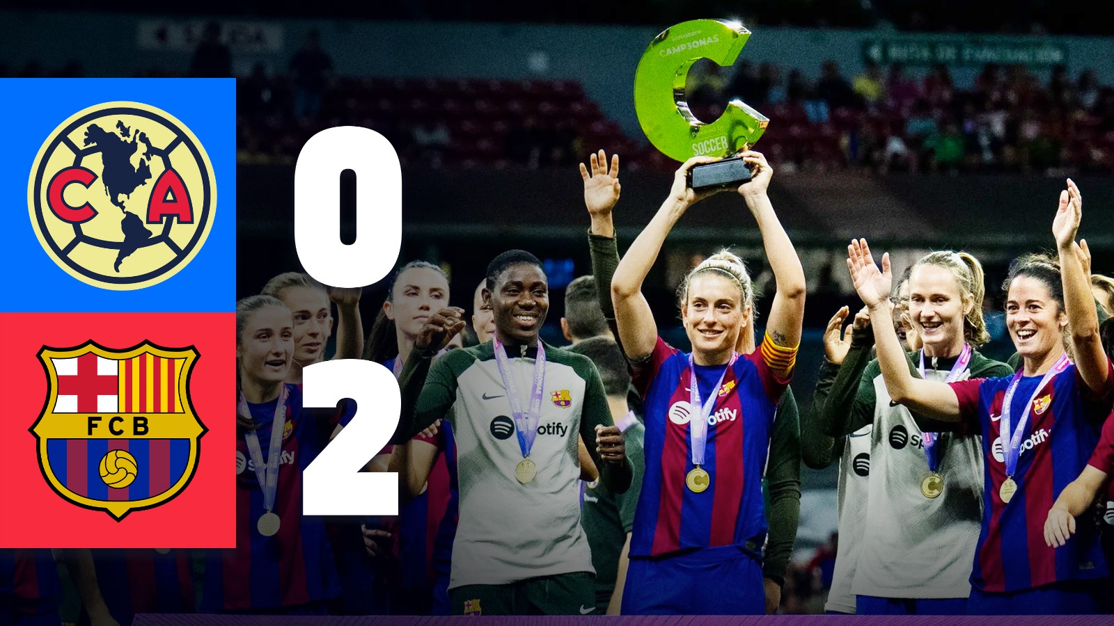 HIGHLIGHTS | América 0-2 Barça