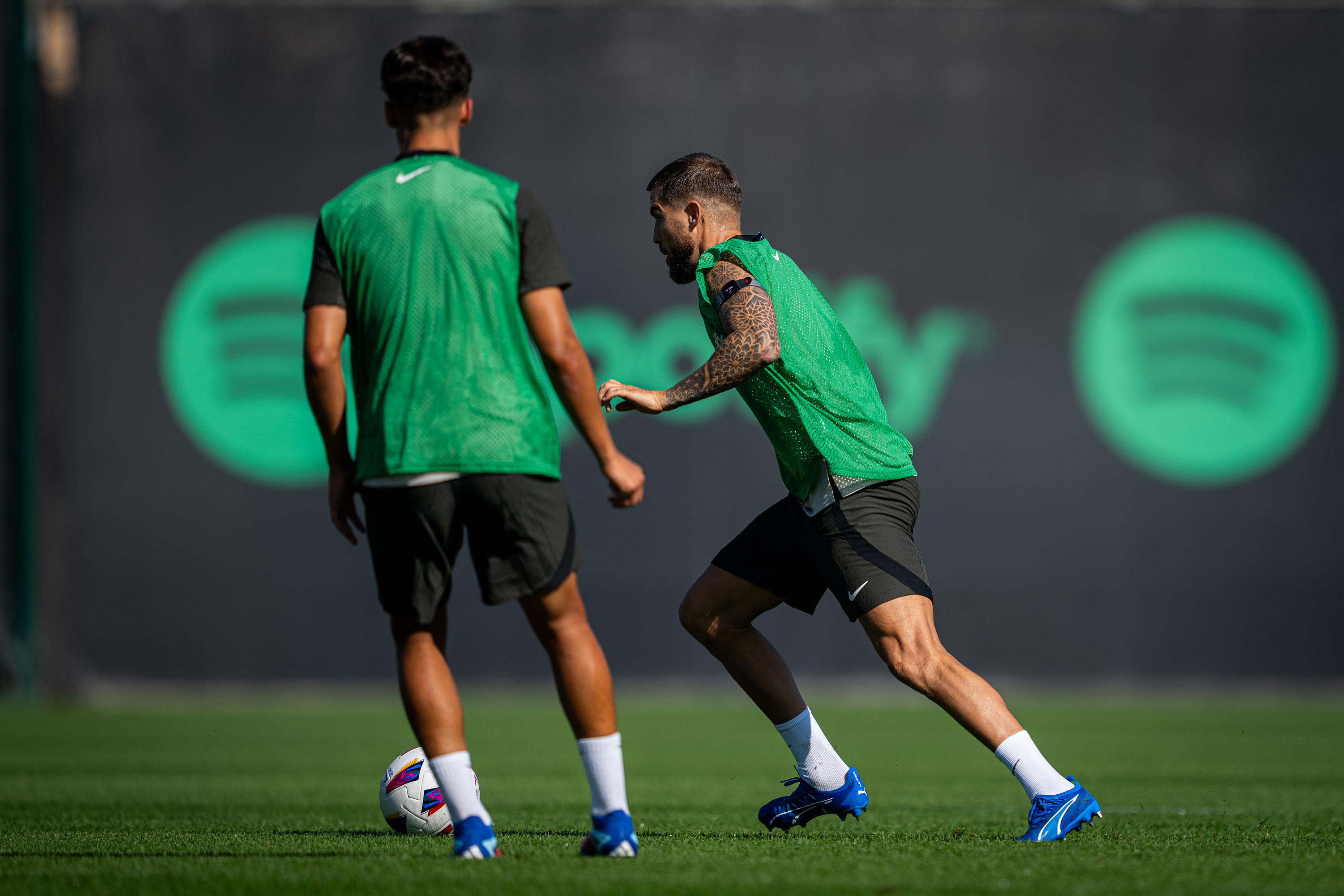 Work goes on for the first team squad