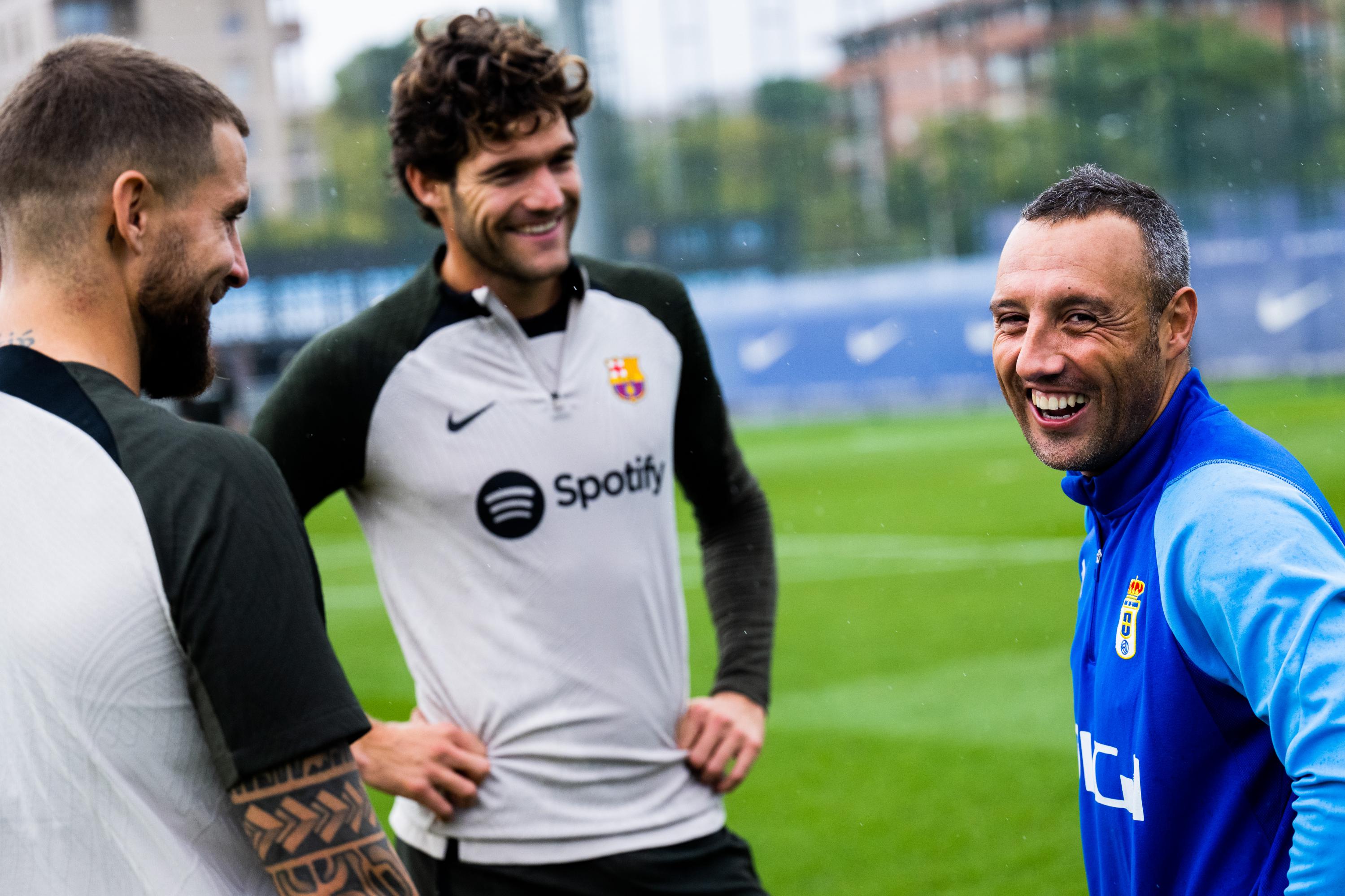 First team training, with a very special visit