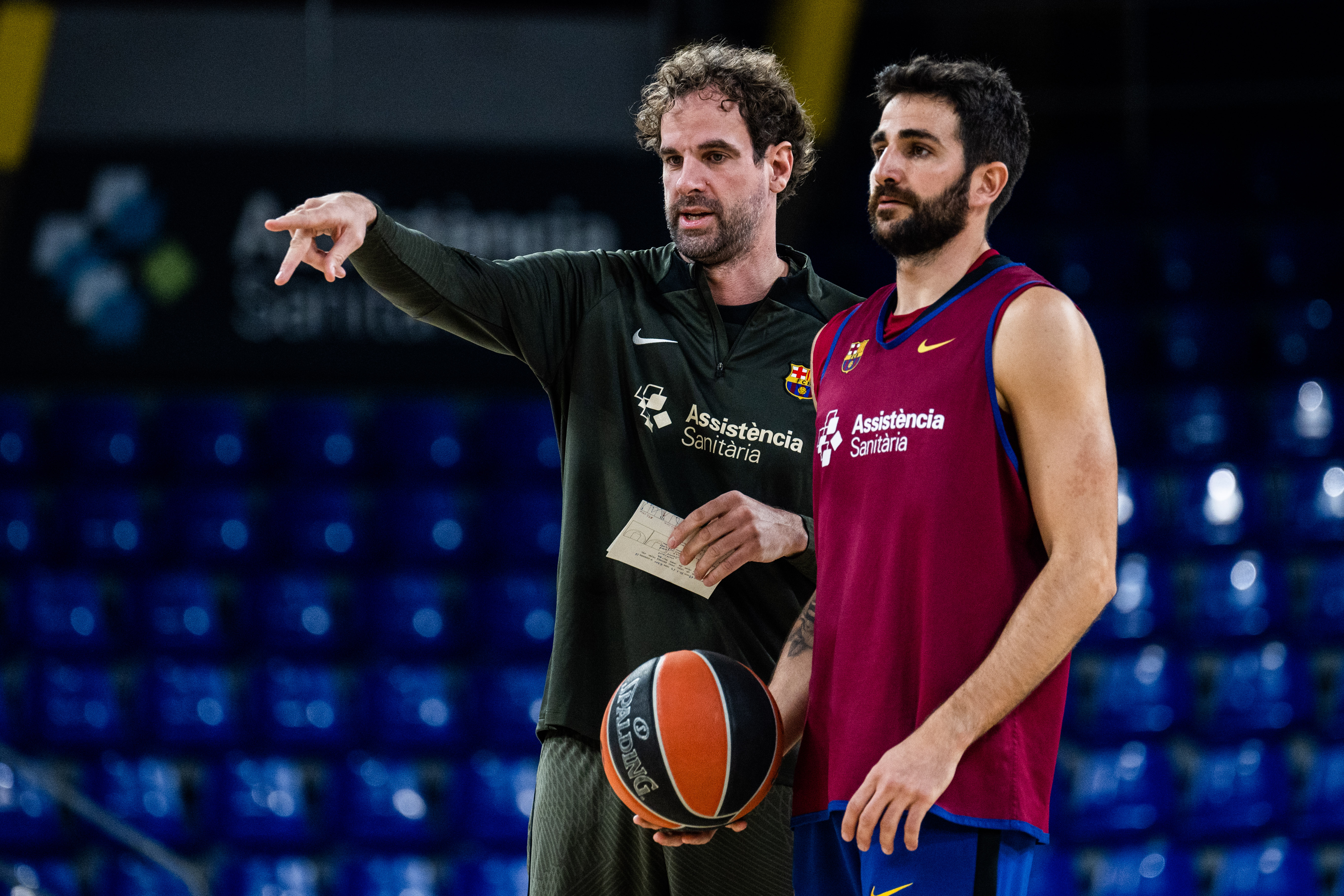 Primer entrenamiento de Ricky Rubio con el Barça