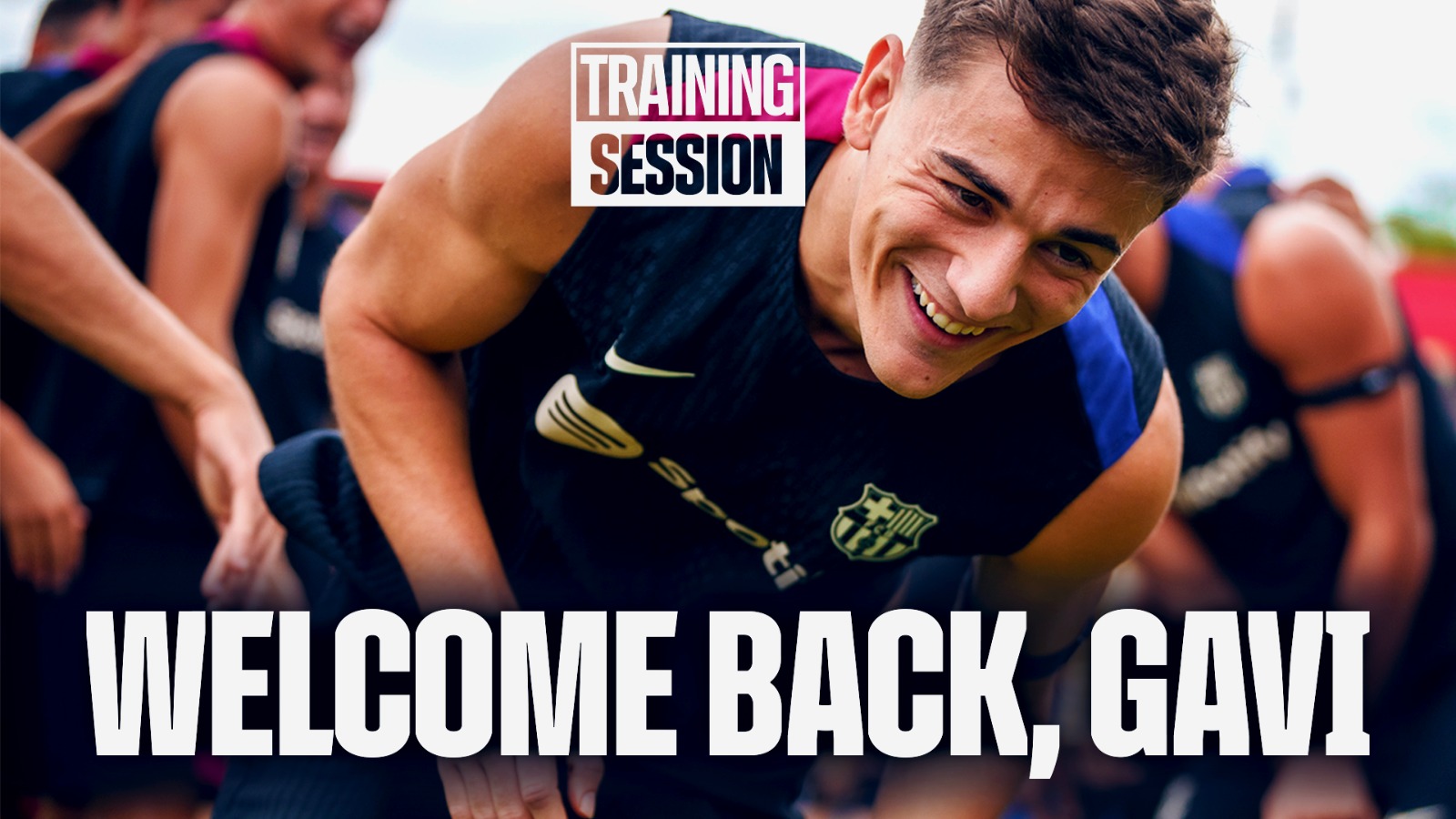 Gavi joins part of training