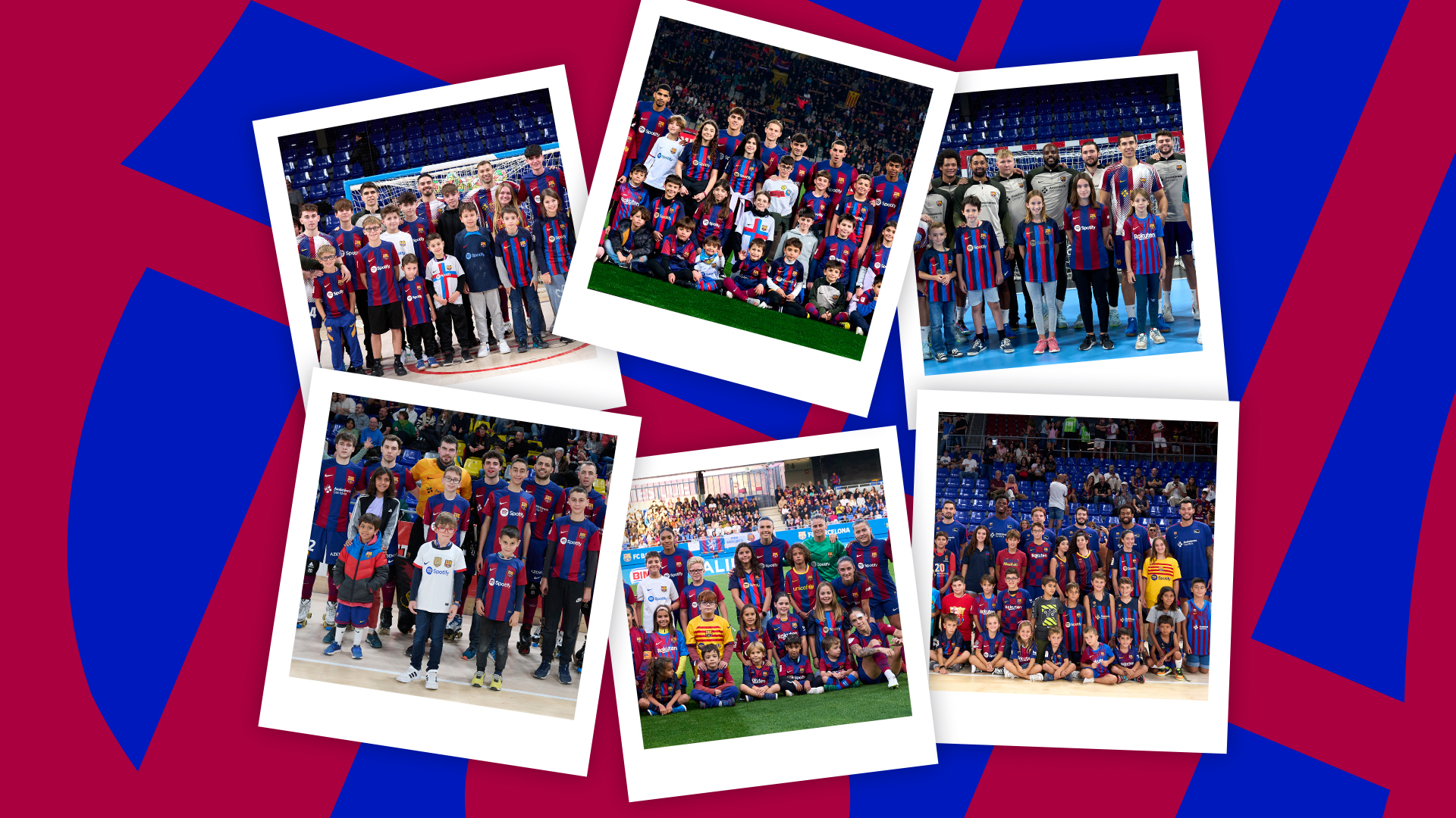 ¡Fotografíate con los primeros equipos del Barça!