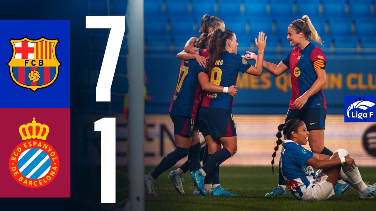 Highlights: Barça 7-1 Espanyol