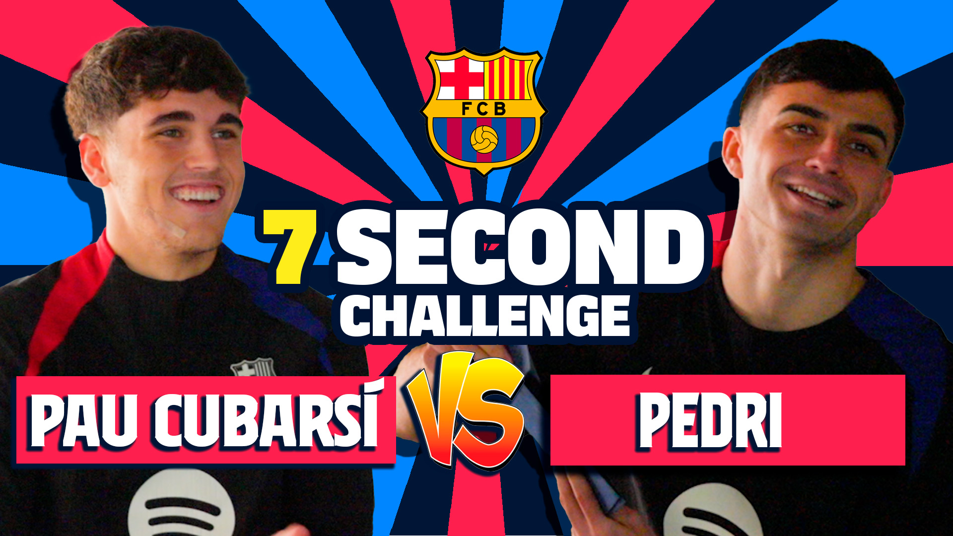 The 7 Second Challenge with... Pedri and Cubarsí