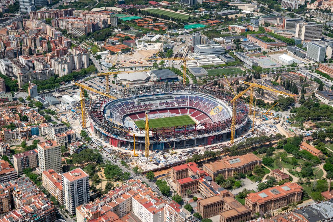 A bird's eye view of the new Spotify Camp Nou