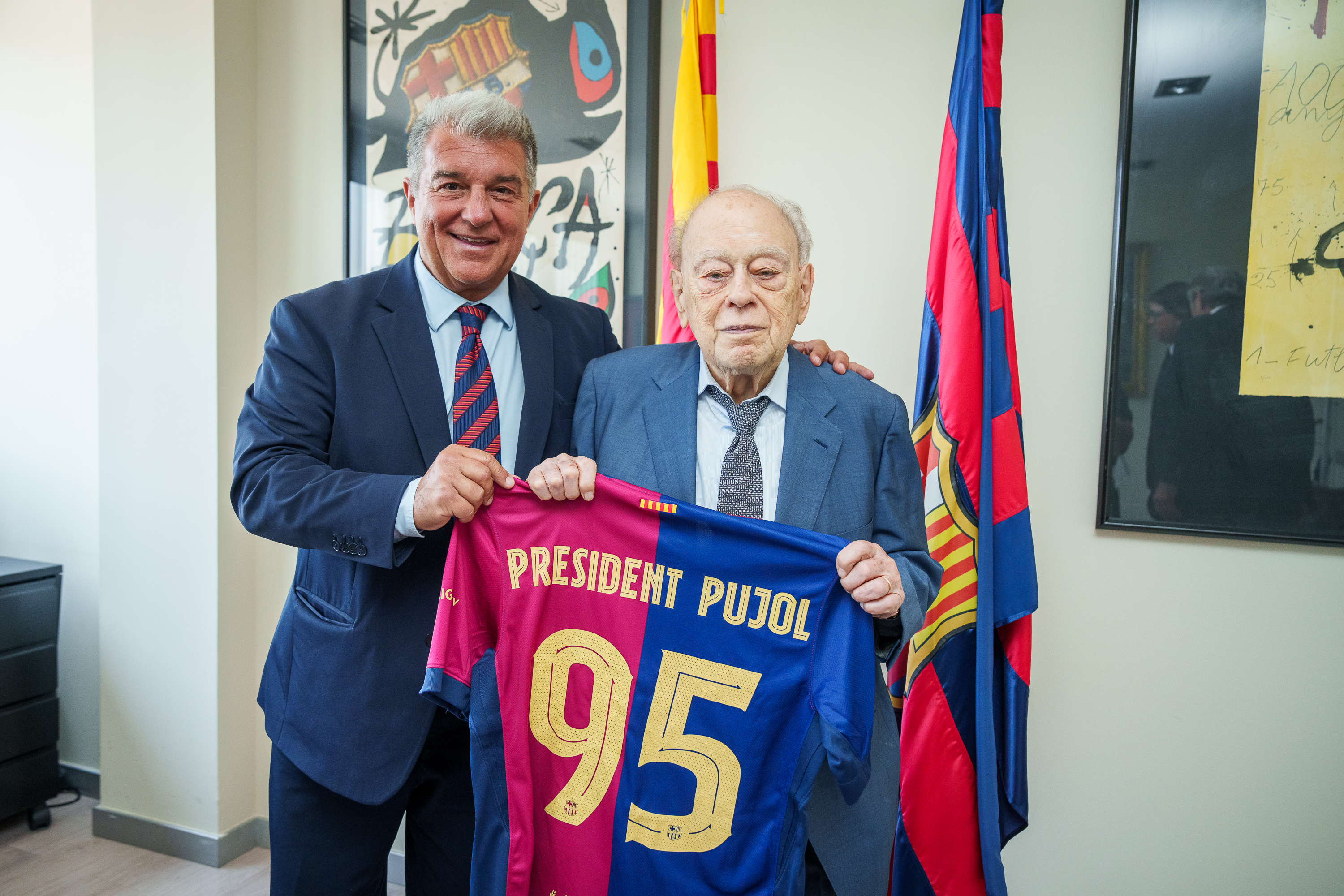 Institutional meeting with president Pujol