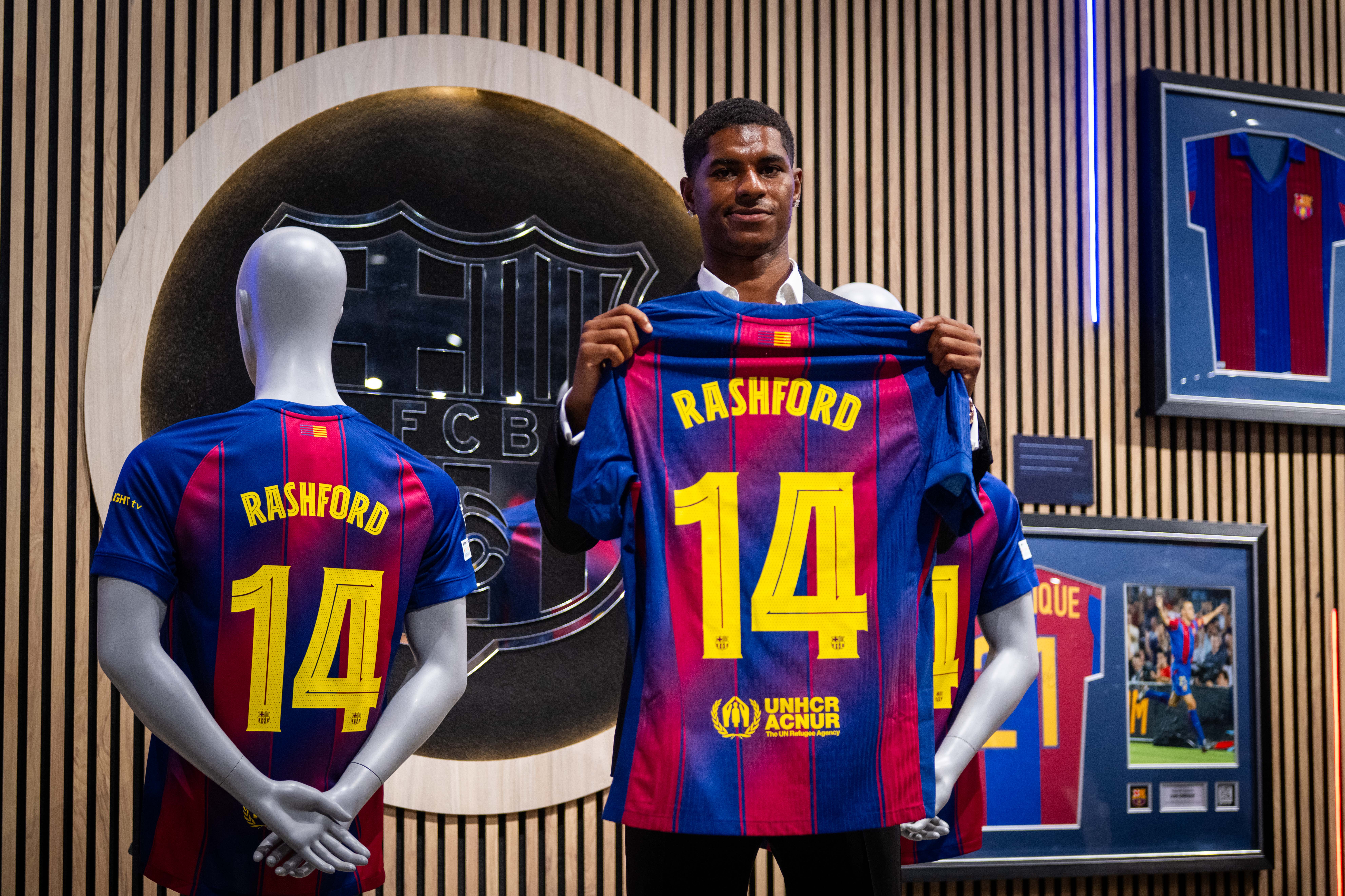 Rashford's first day in blaugrana