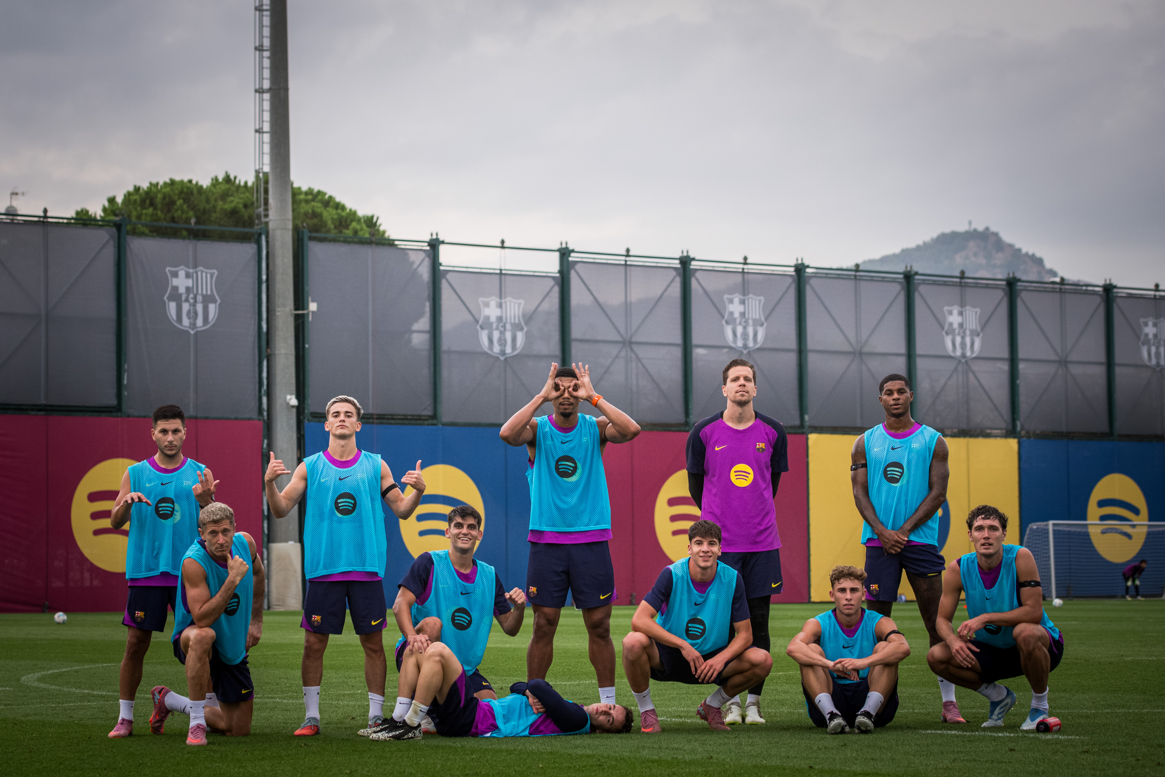 Thursday training with Rayo v Barça in mind