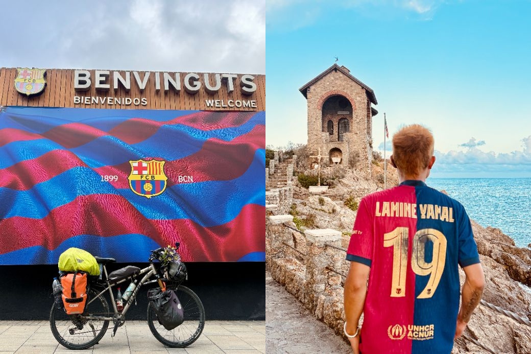 China to Barcelona by bike for love of Barça