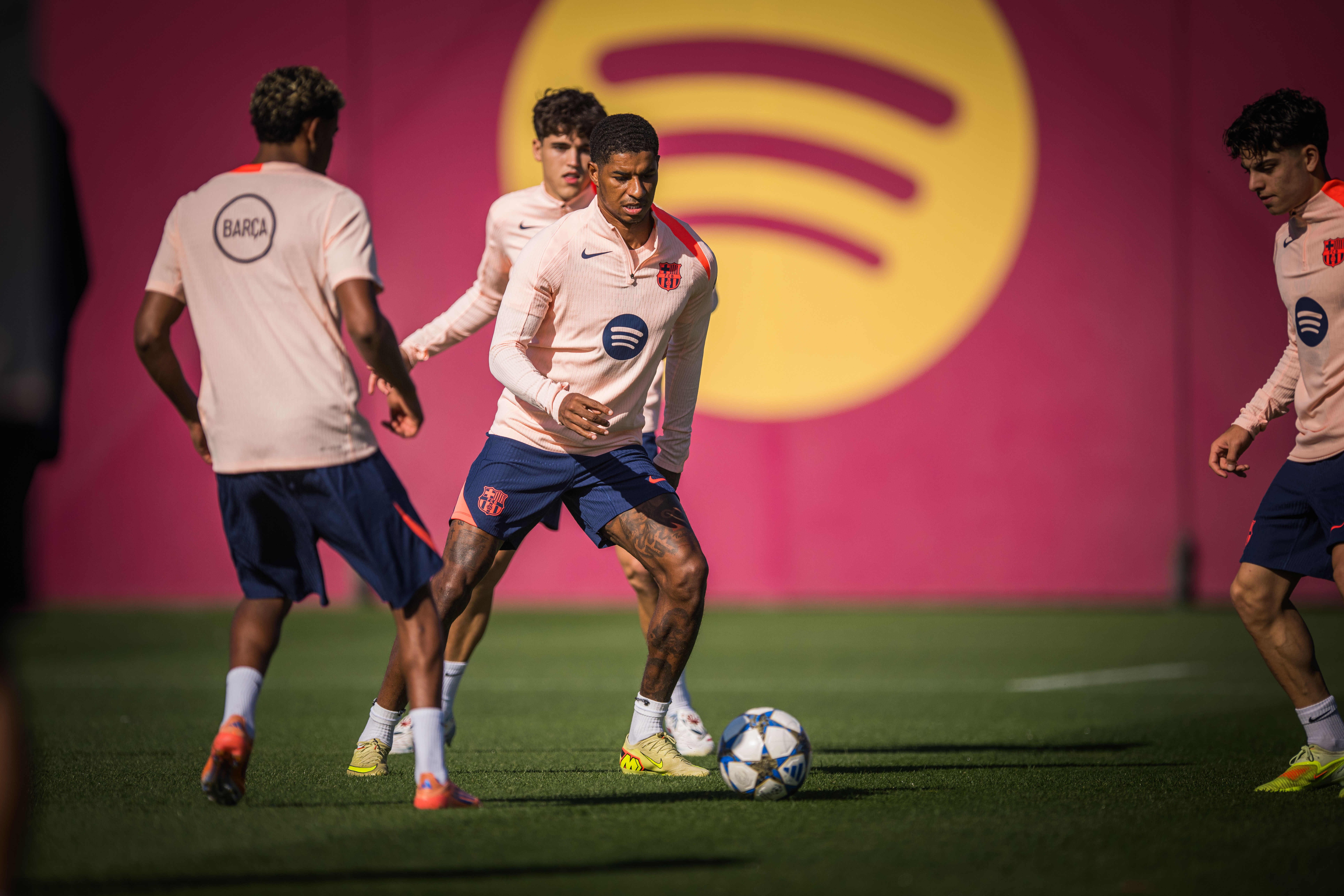 Le groupe du Barça pour le déplacement à Bruges