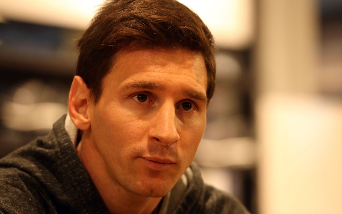 Leo Messi delighted with the way things are going