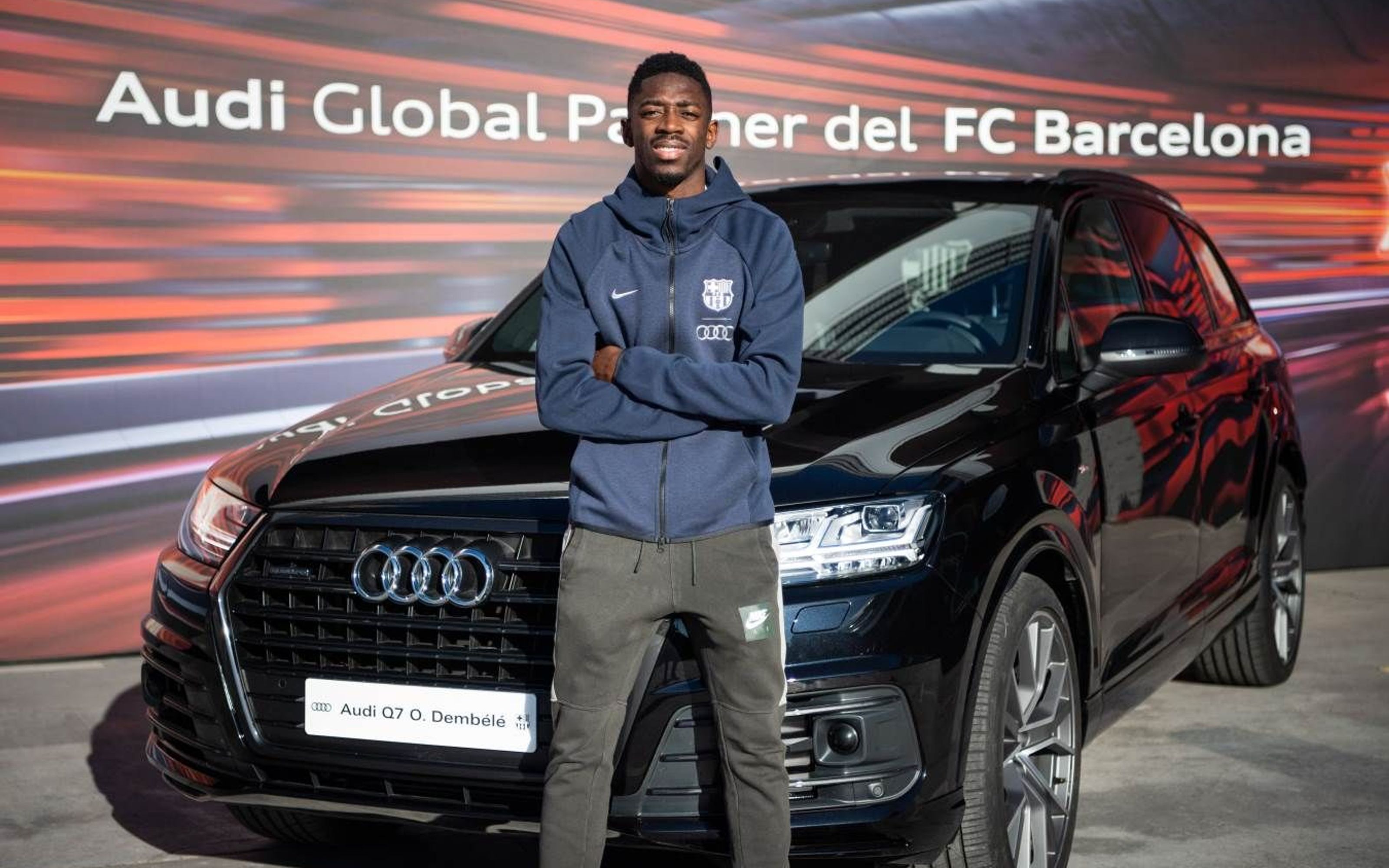 Barça stars receive their Audi cars