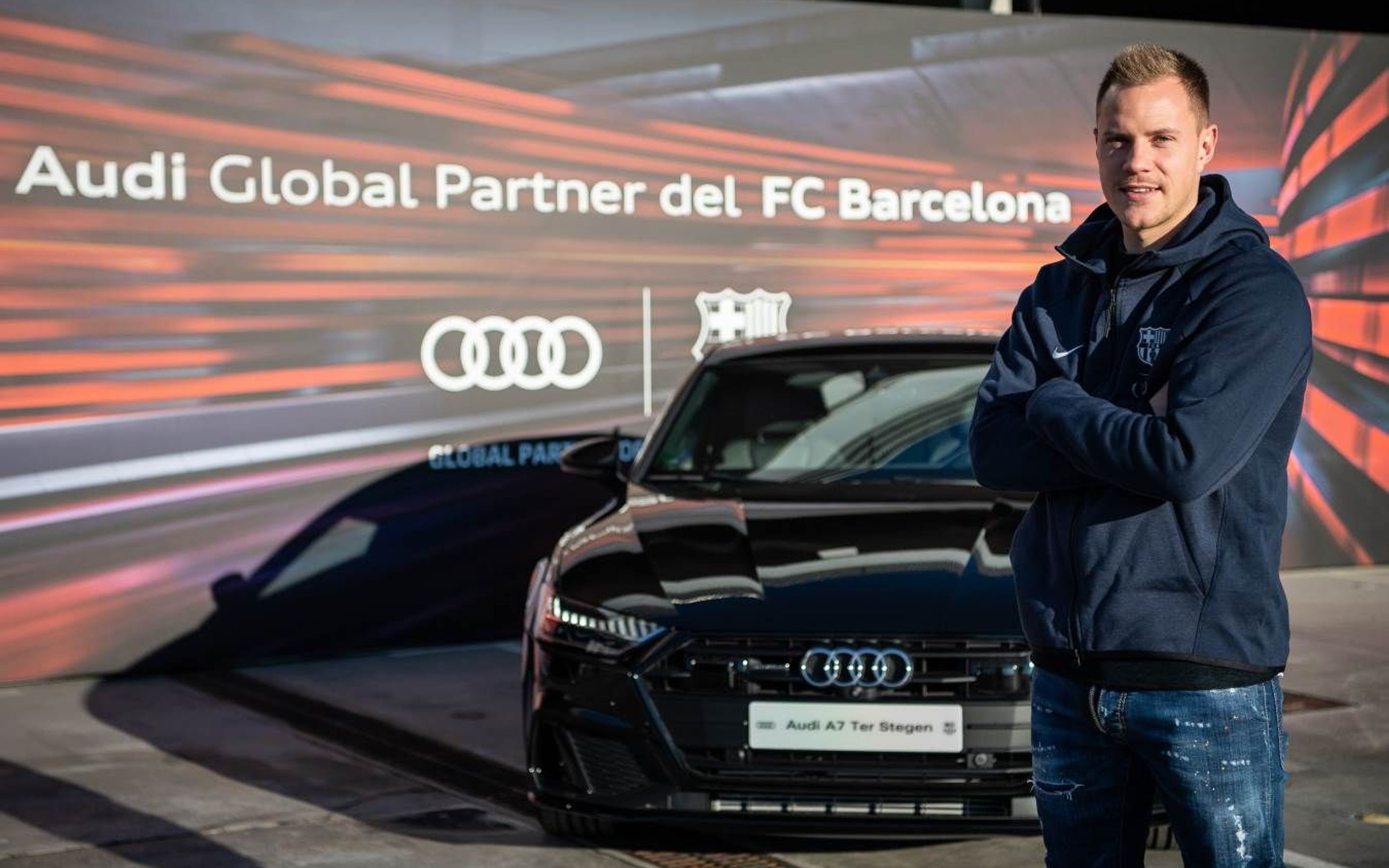 Barça stars receive their Audi cars