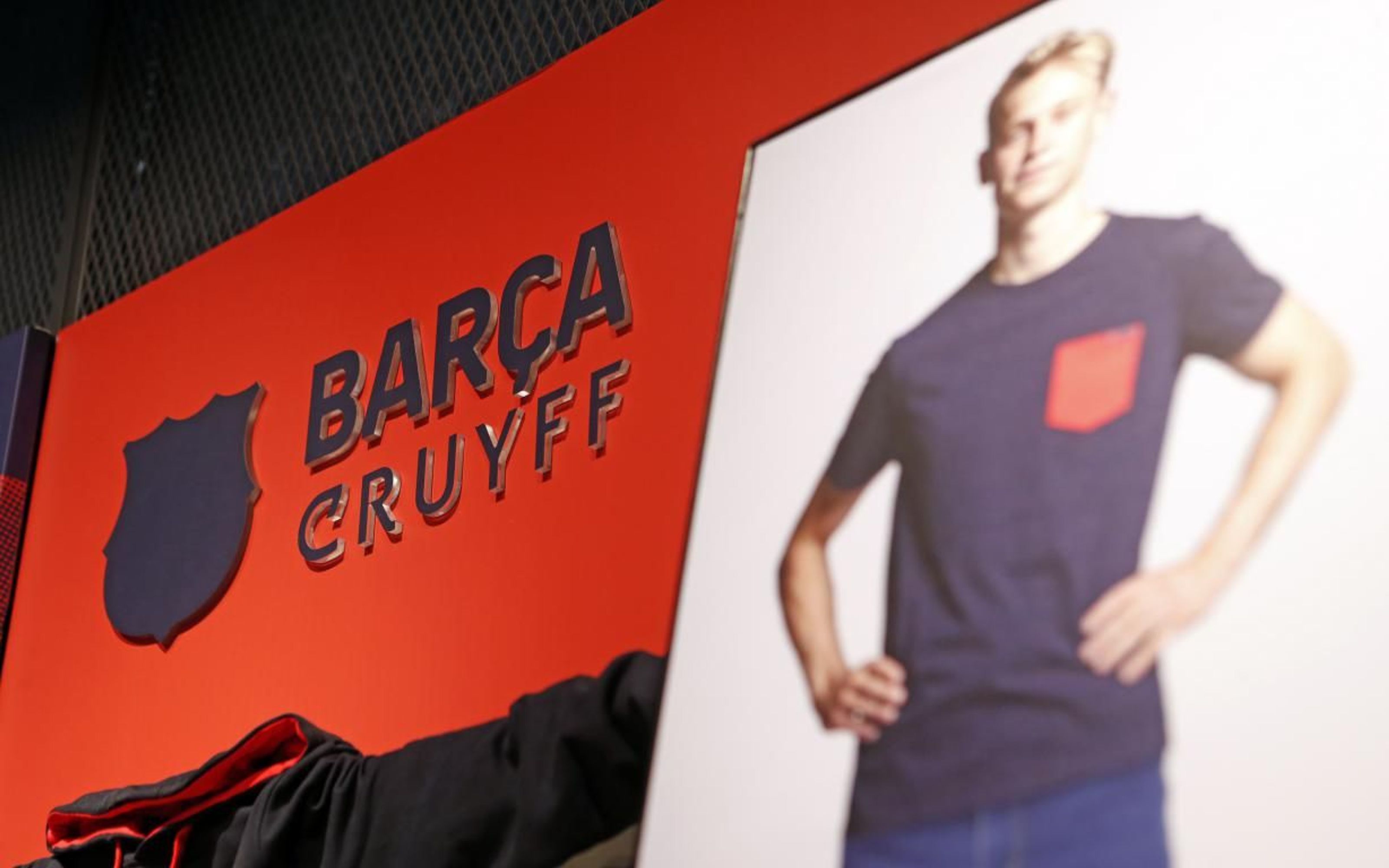 Johan Cruyff clothes collection at the Barça Store
