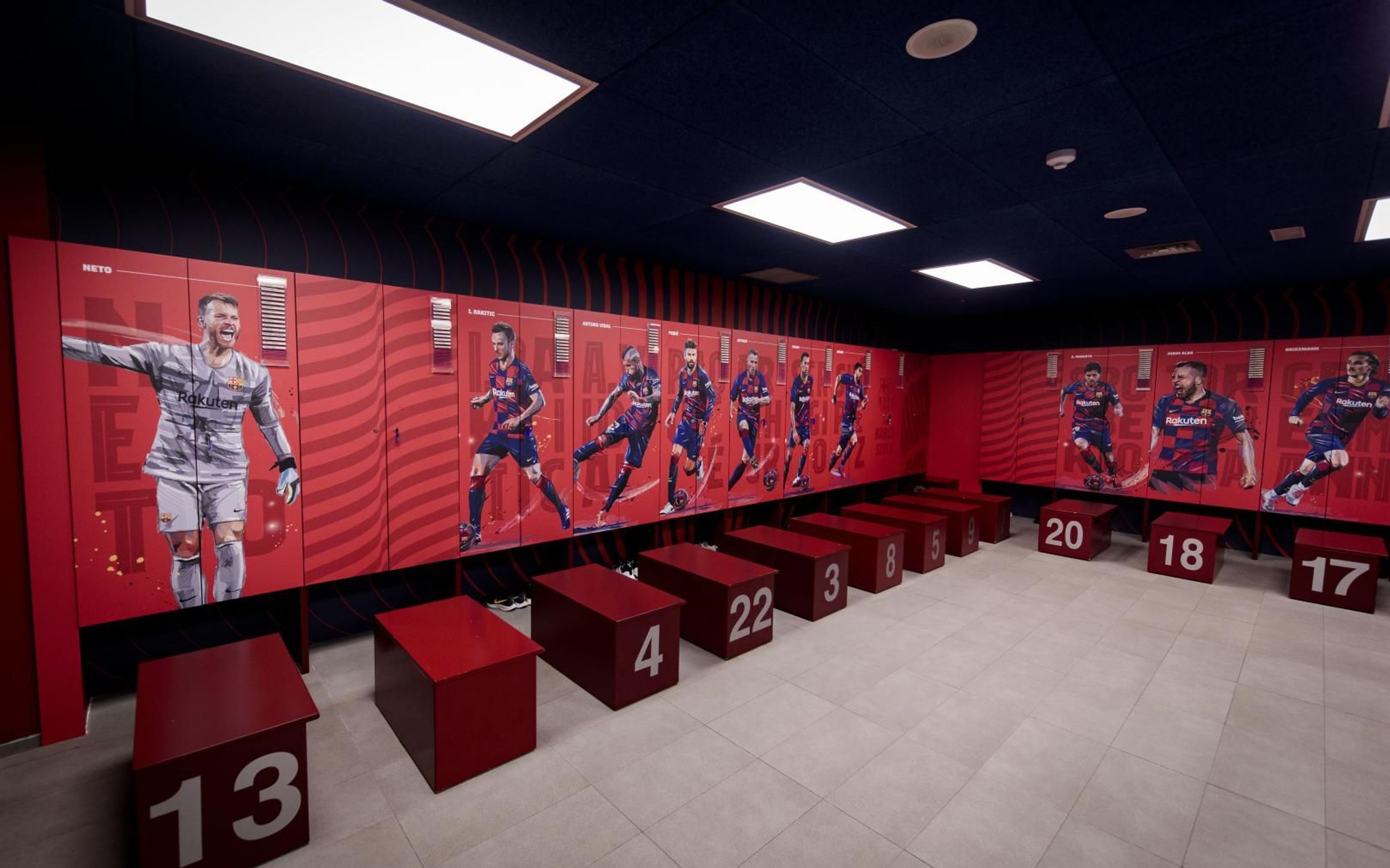 The new look for the Barça dressing room