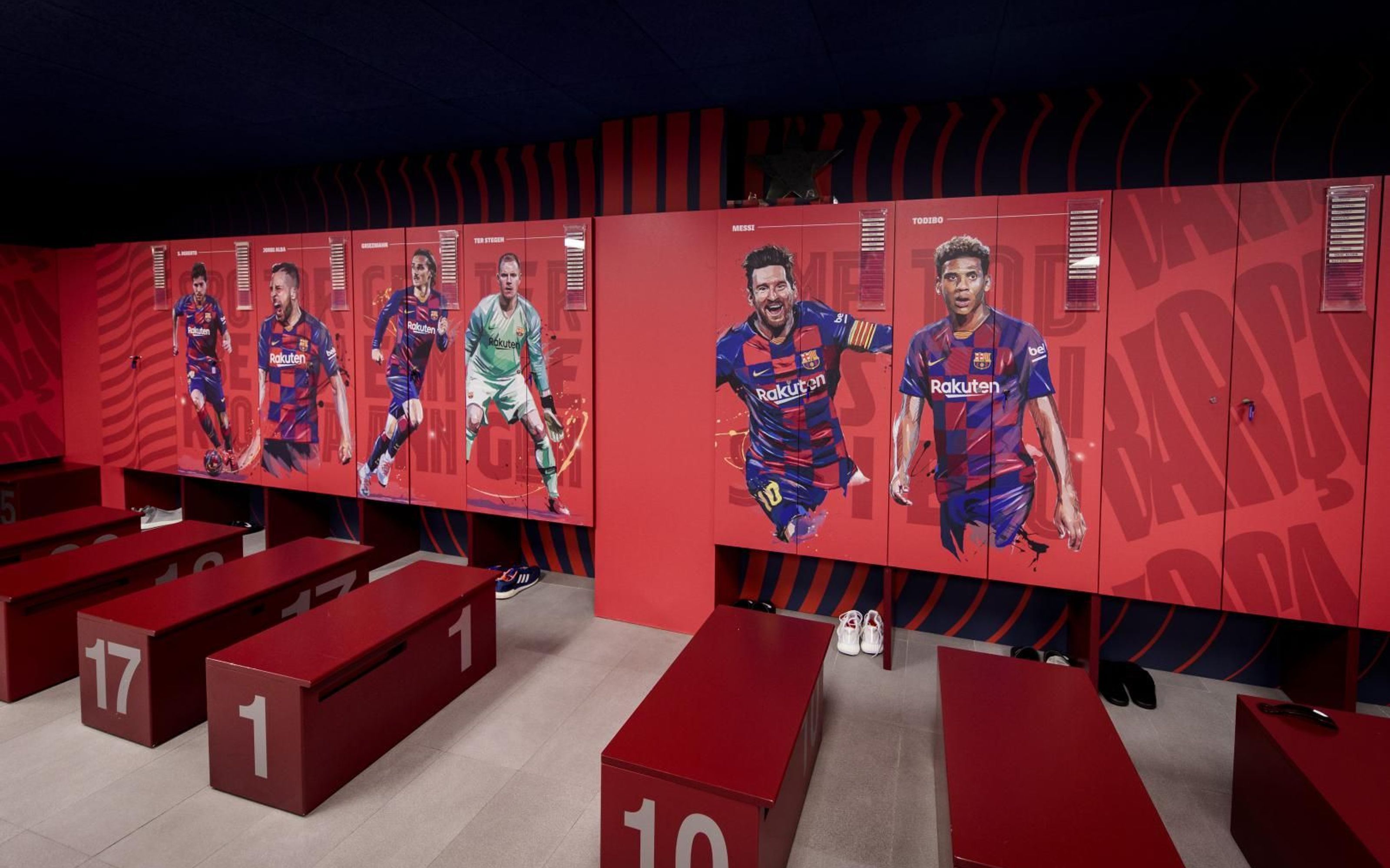 The new look for the Barça dressing room