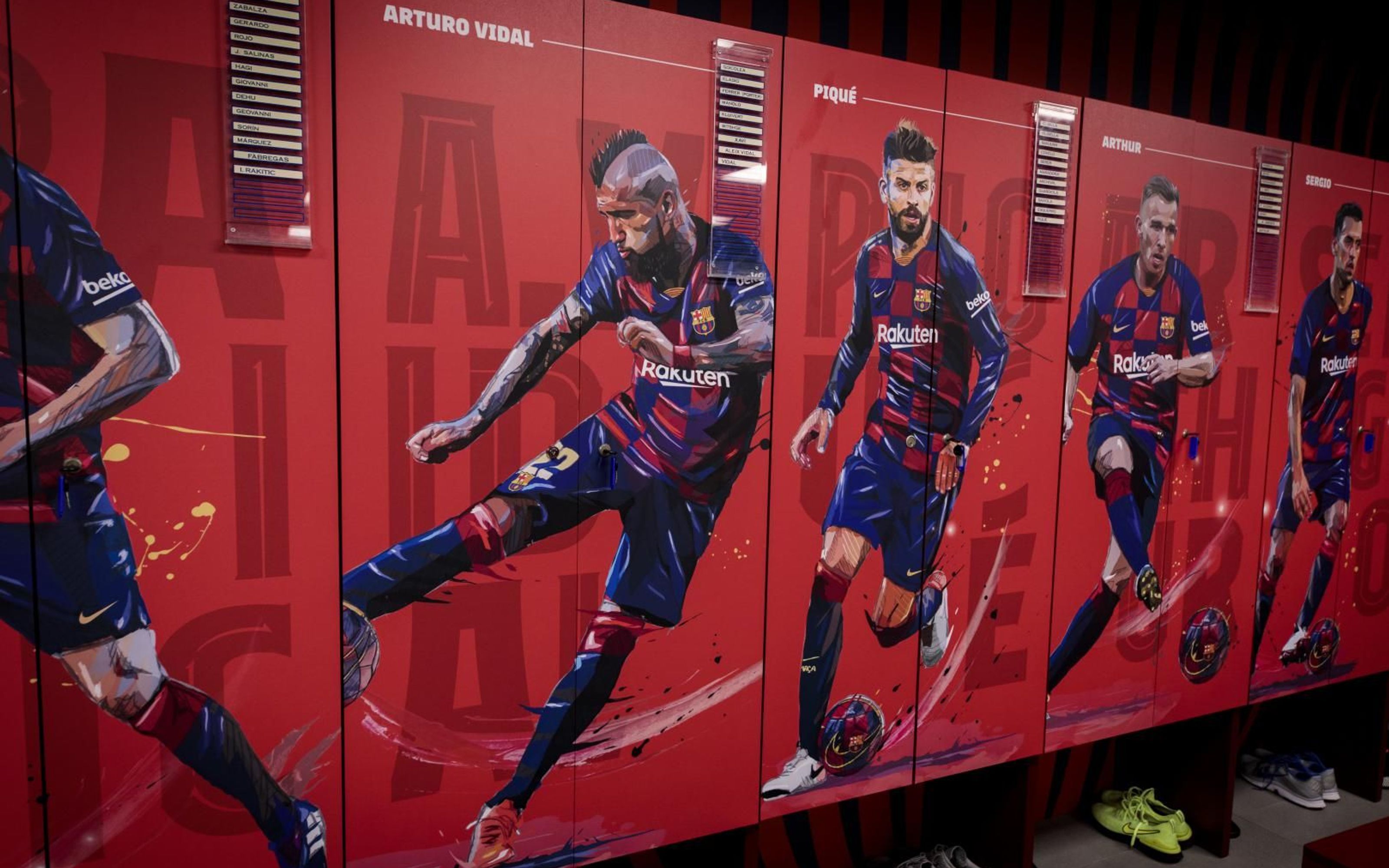 The new look for the Barça dressing room