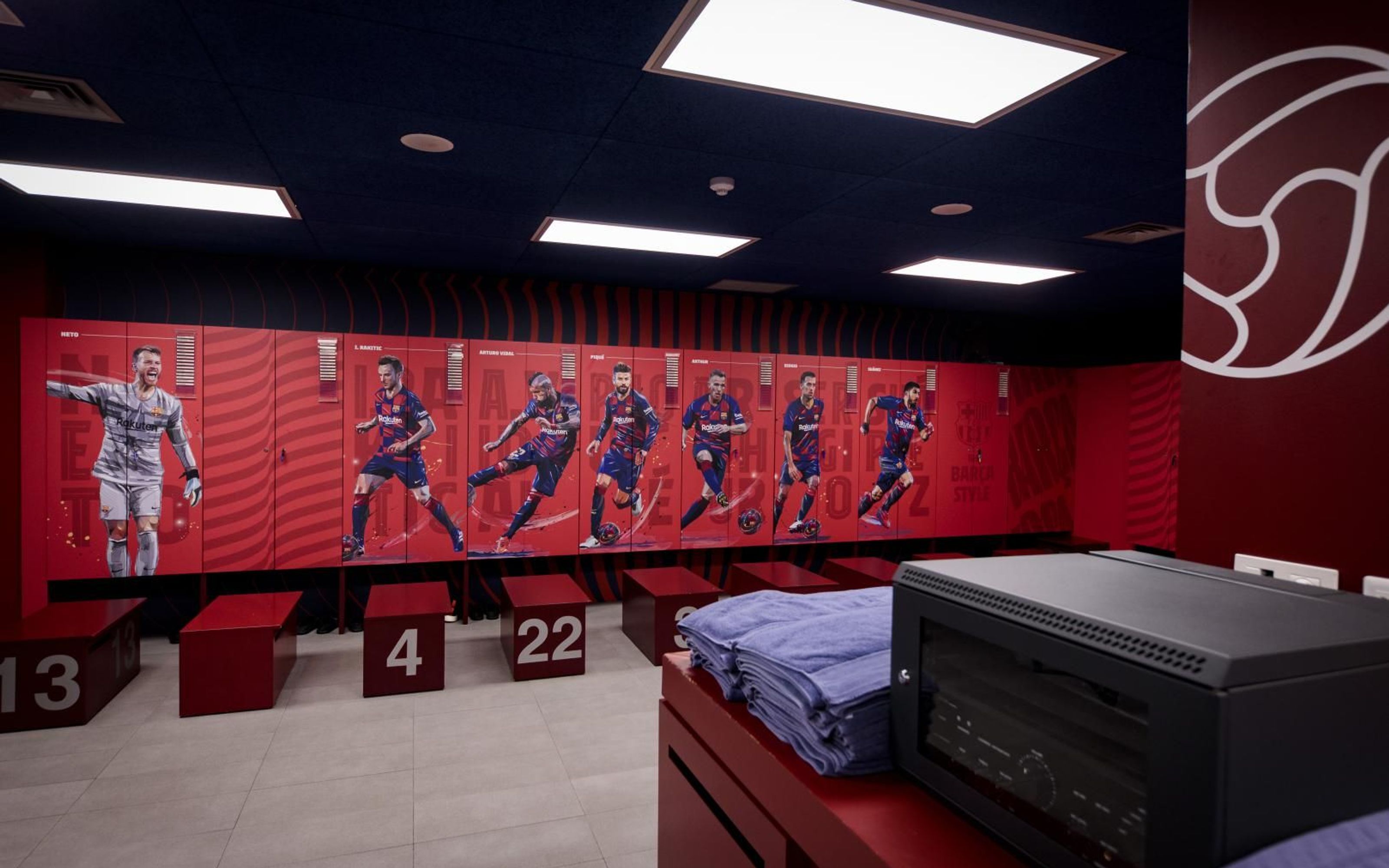 The new look for the Barça dressing room