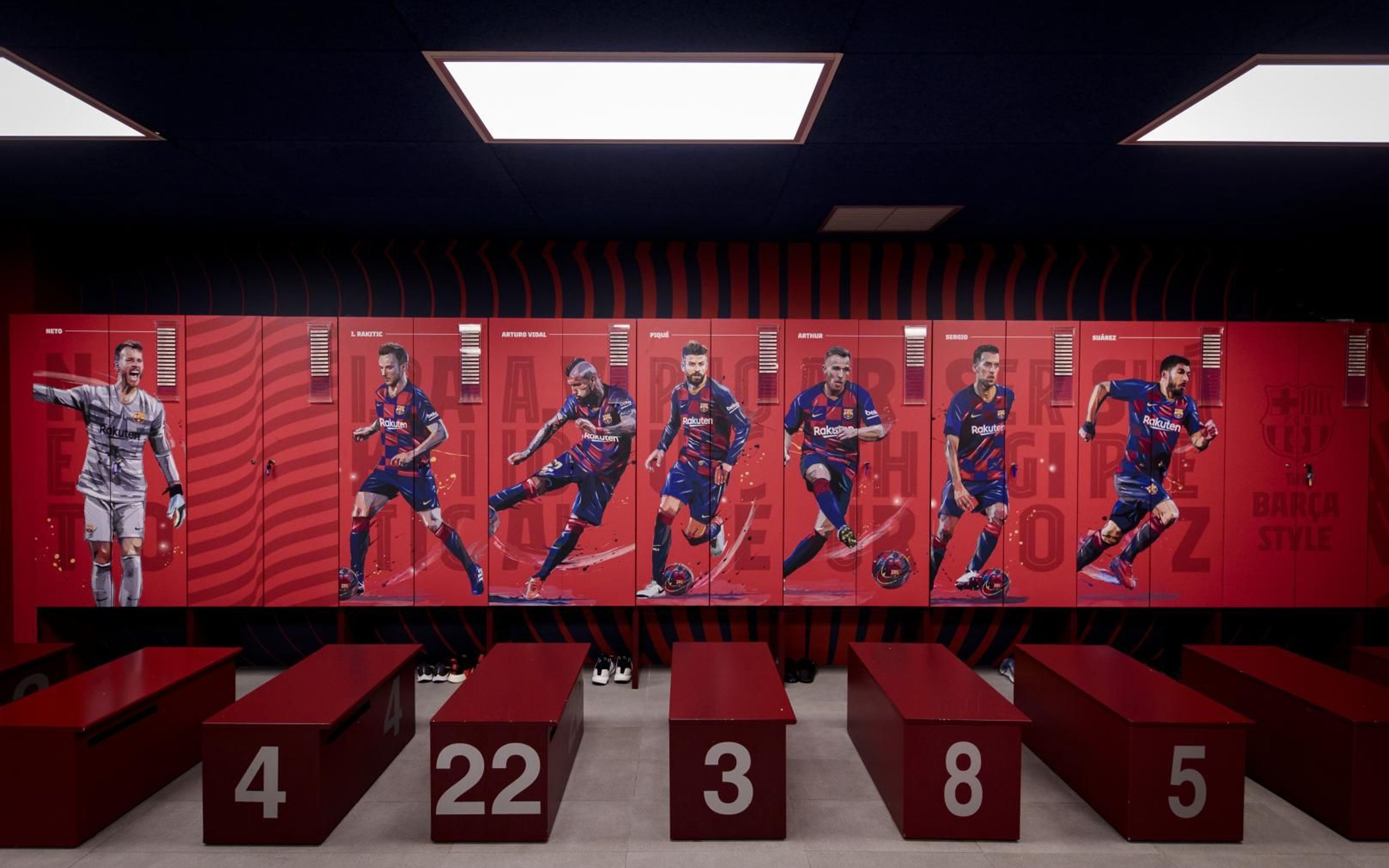 The new look for the Barça dressing room