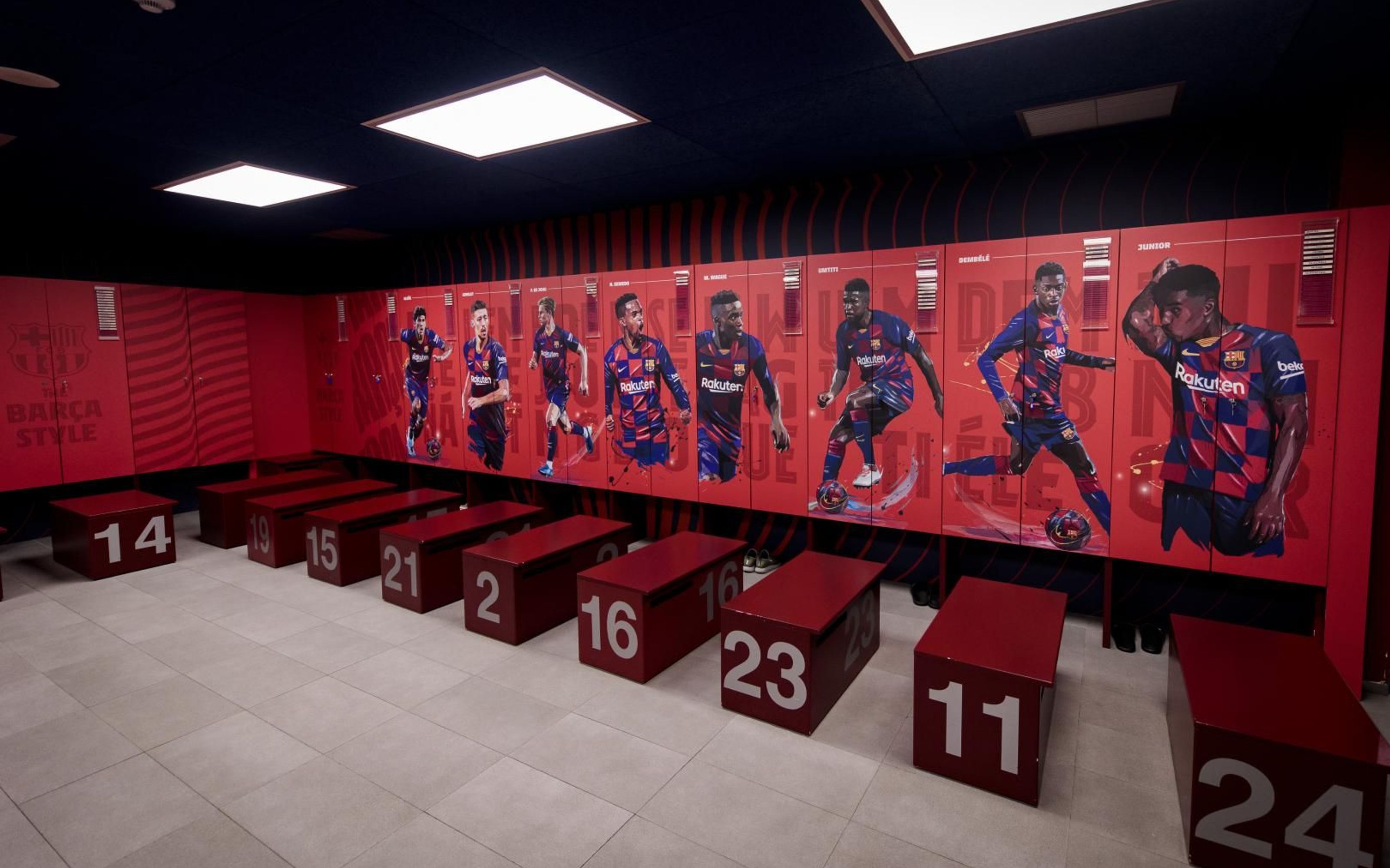 The new look for the Barça dressing room