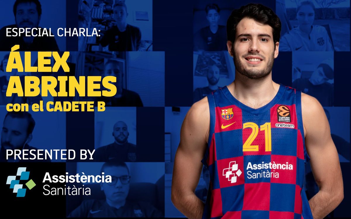Alex Abrines charla con el Cadete B