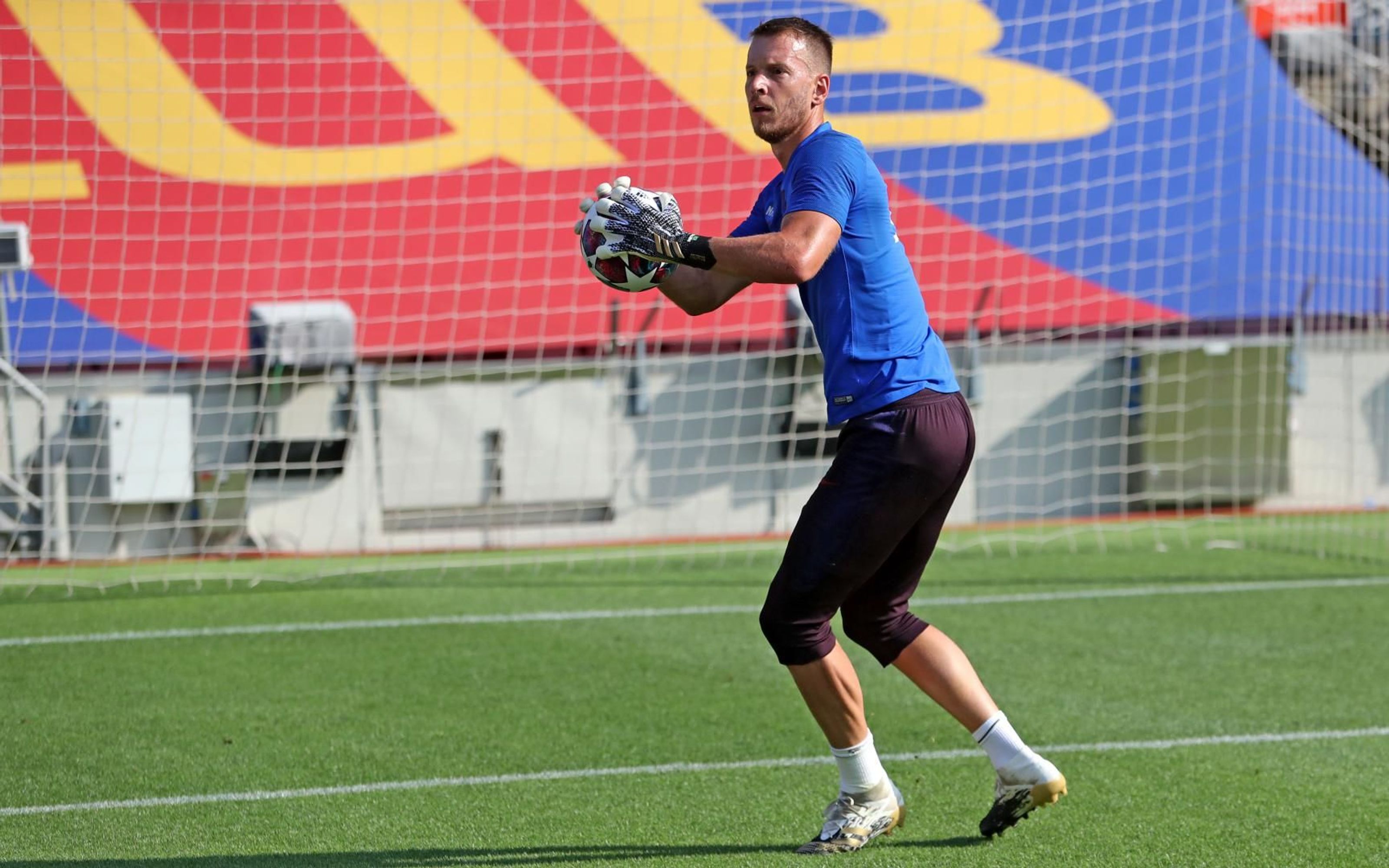 Training at Camp Nou