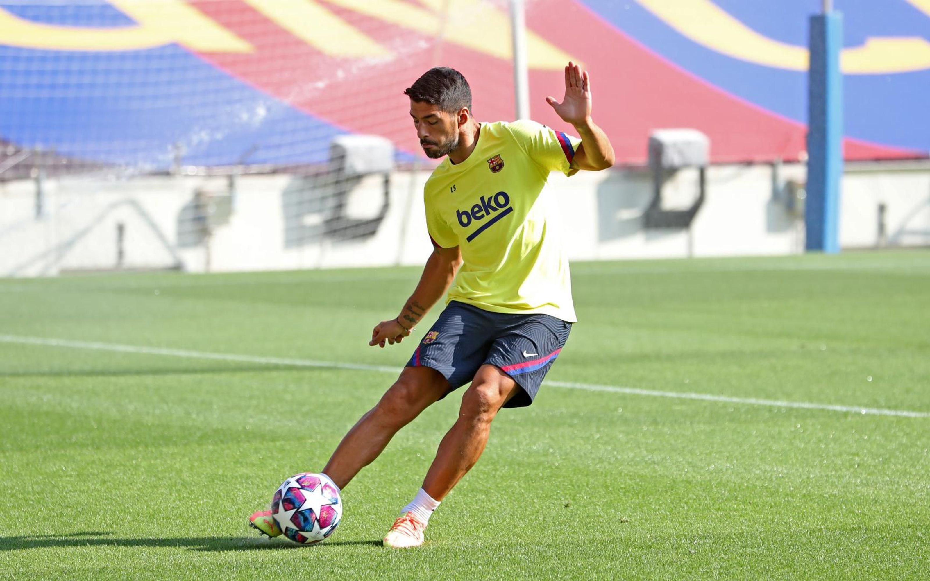 Training at Camp Nou