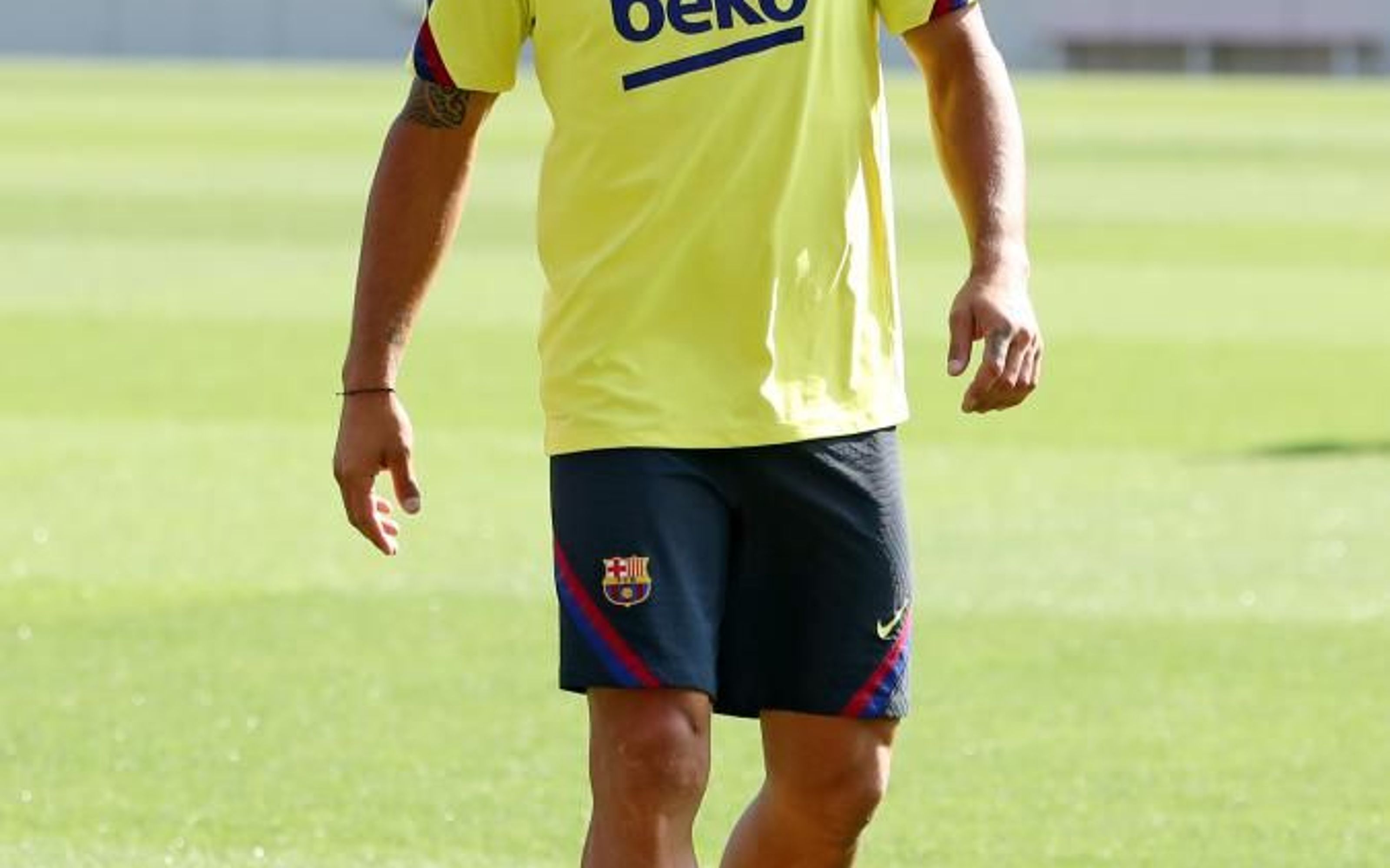 Training at Camp Nou