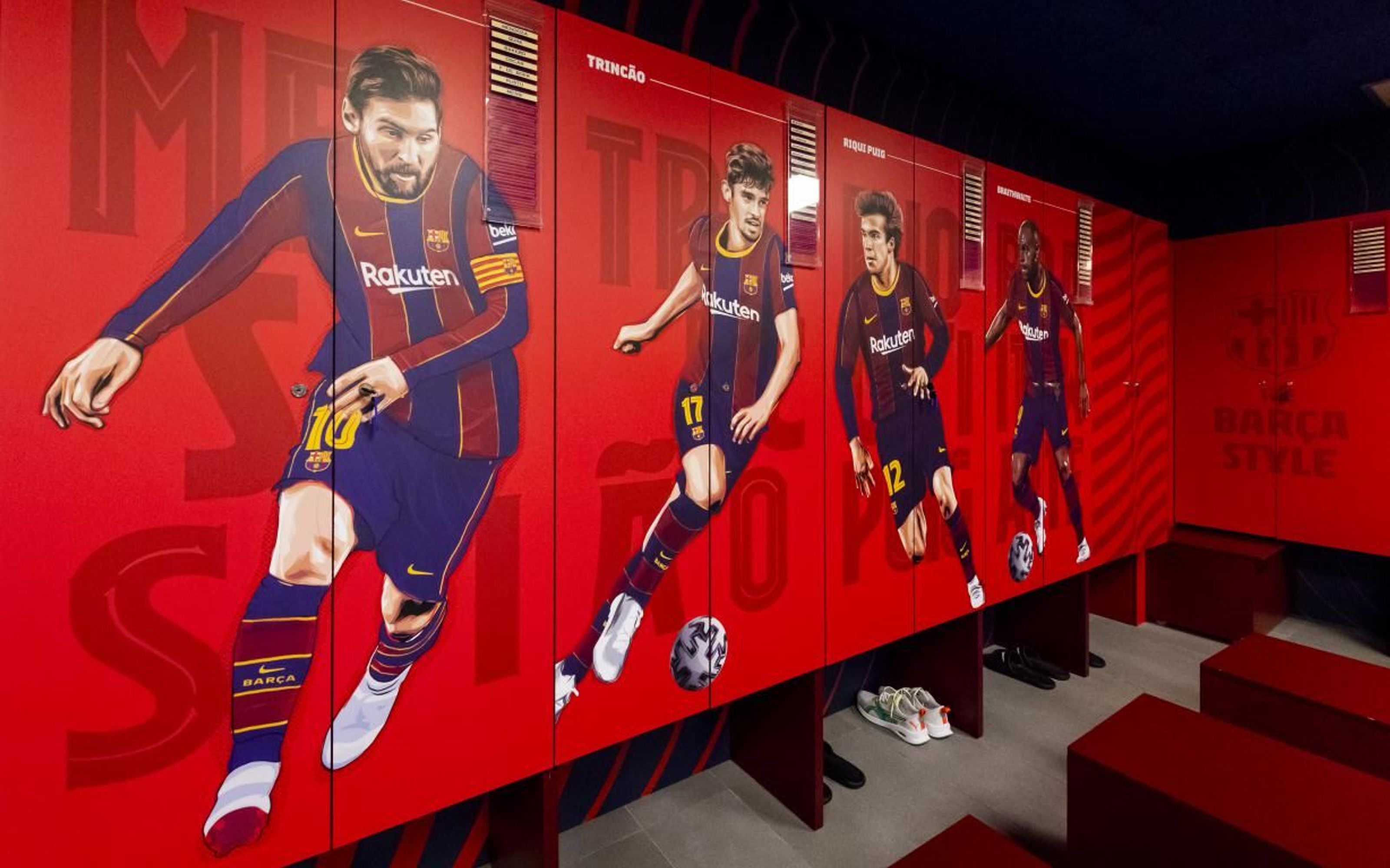 The new Barça dressing room
