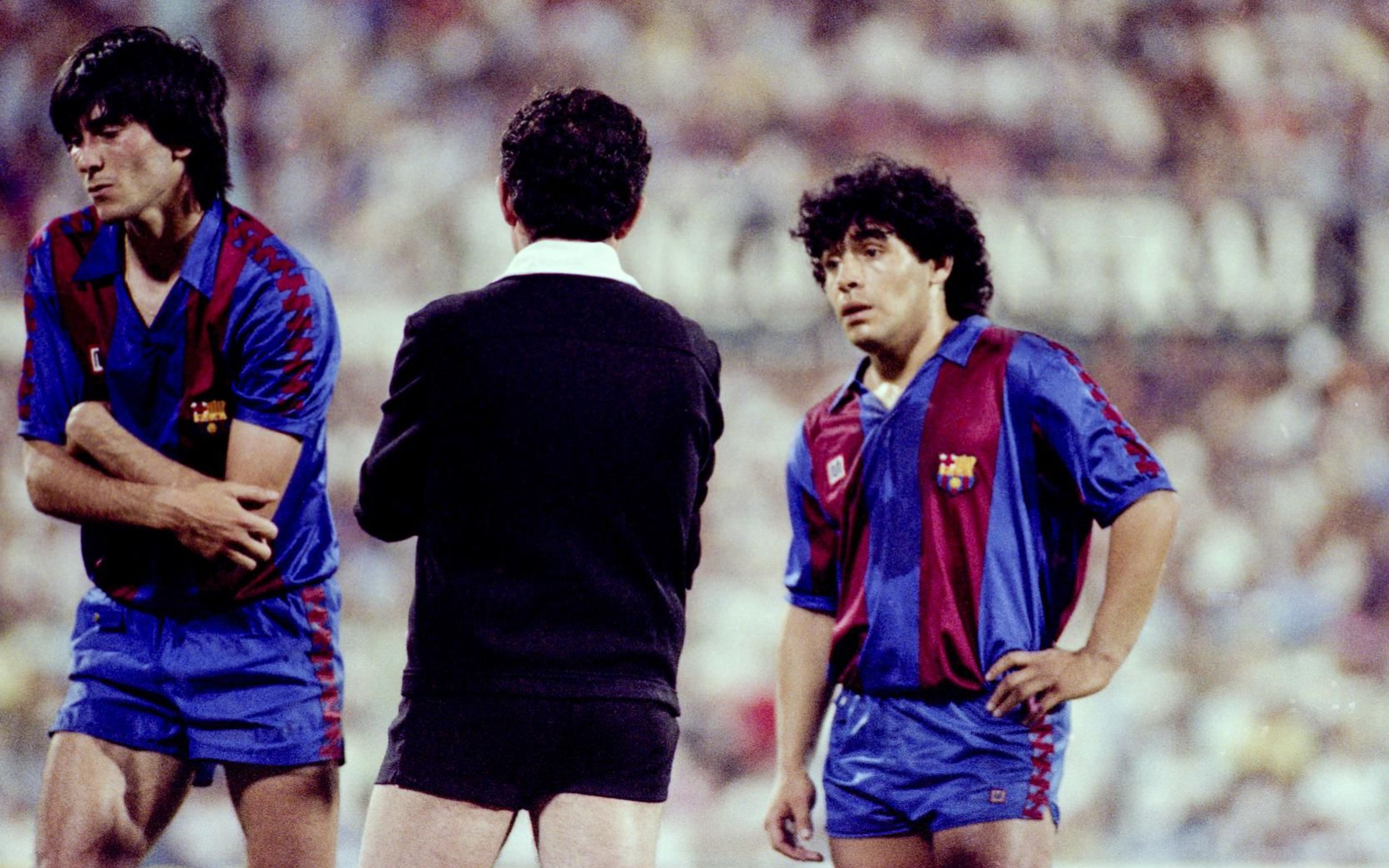Maradona's time at Barça, in pictures