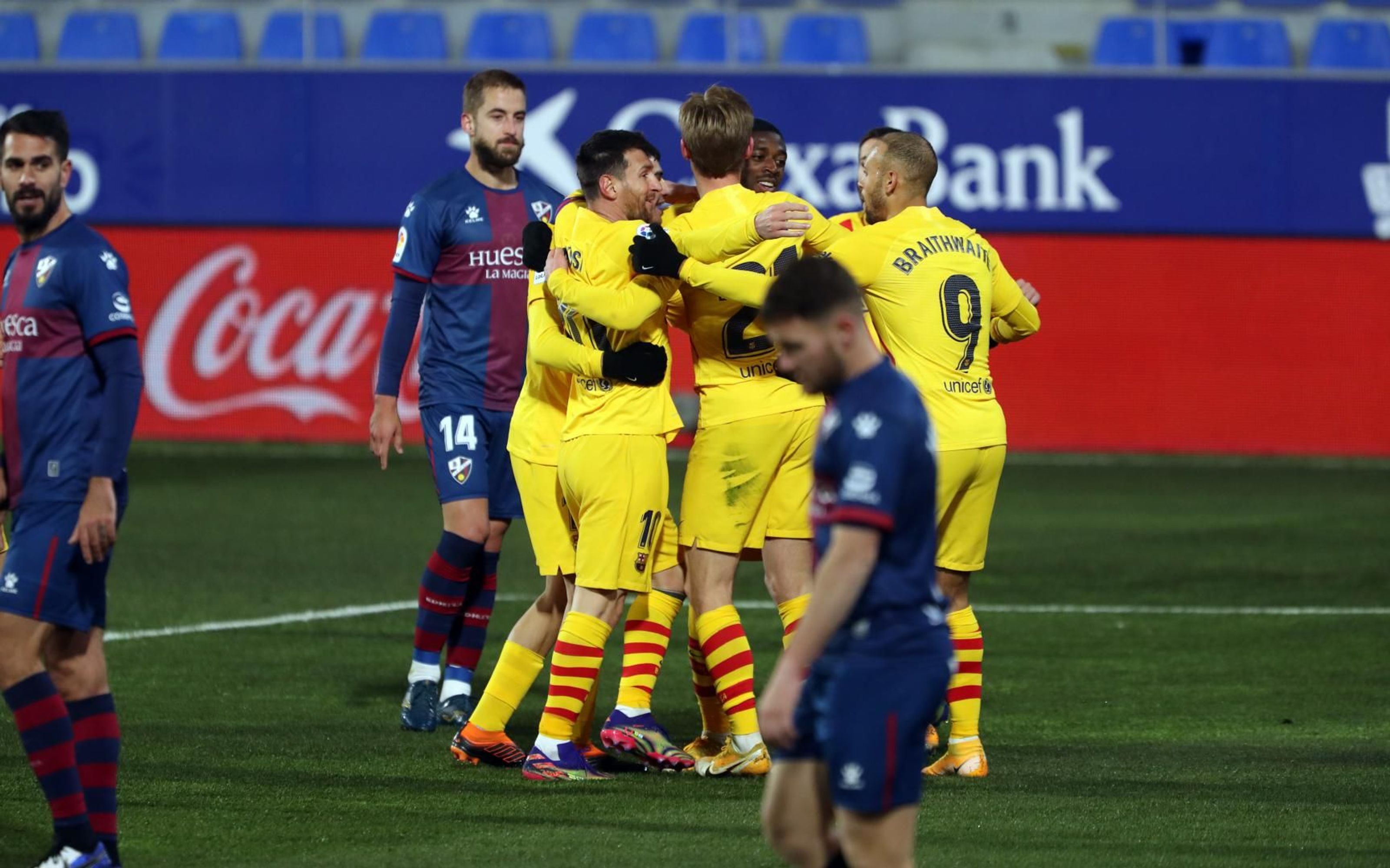 The win at Huesca in photos